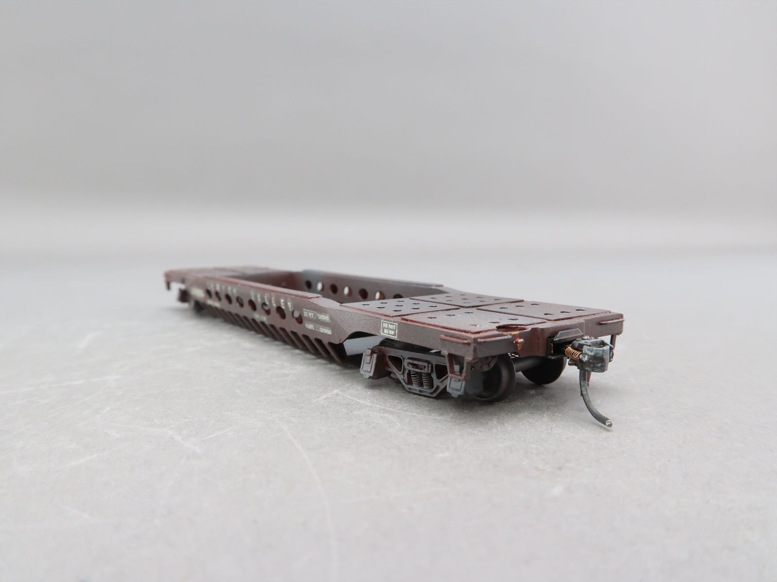 HO Brass Model - OMI 3035 LV Lehigh Valley 46' Deep Well Flat Car #9955 ...