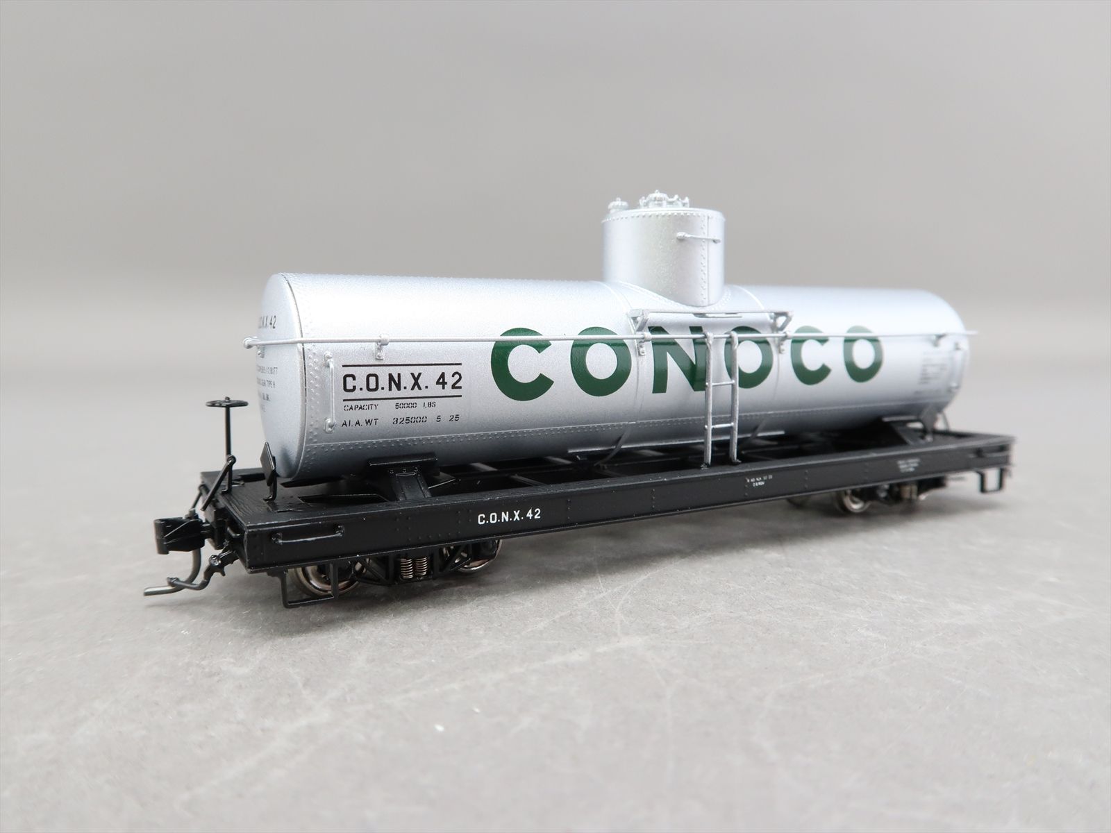 HOn3 Brass Model - DP 3073.1 CONX Conoco Tank Car #42 Wide Dome - F/P ...