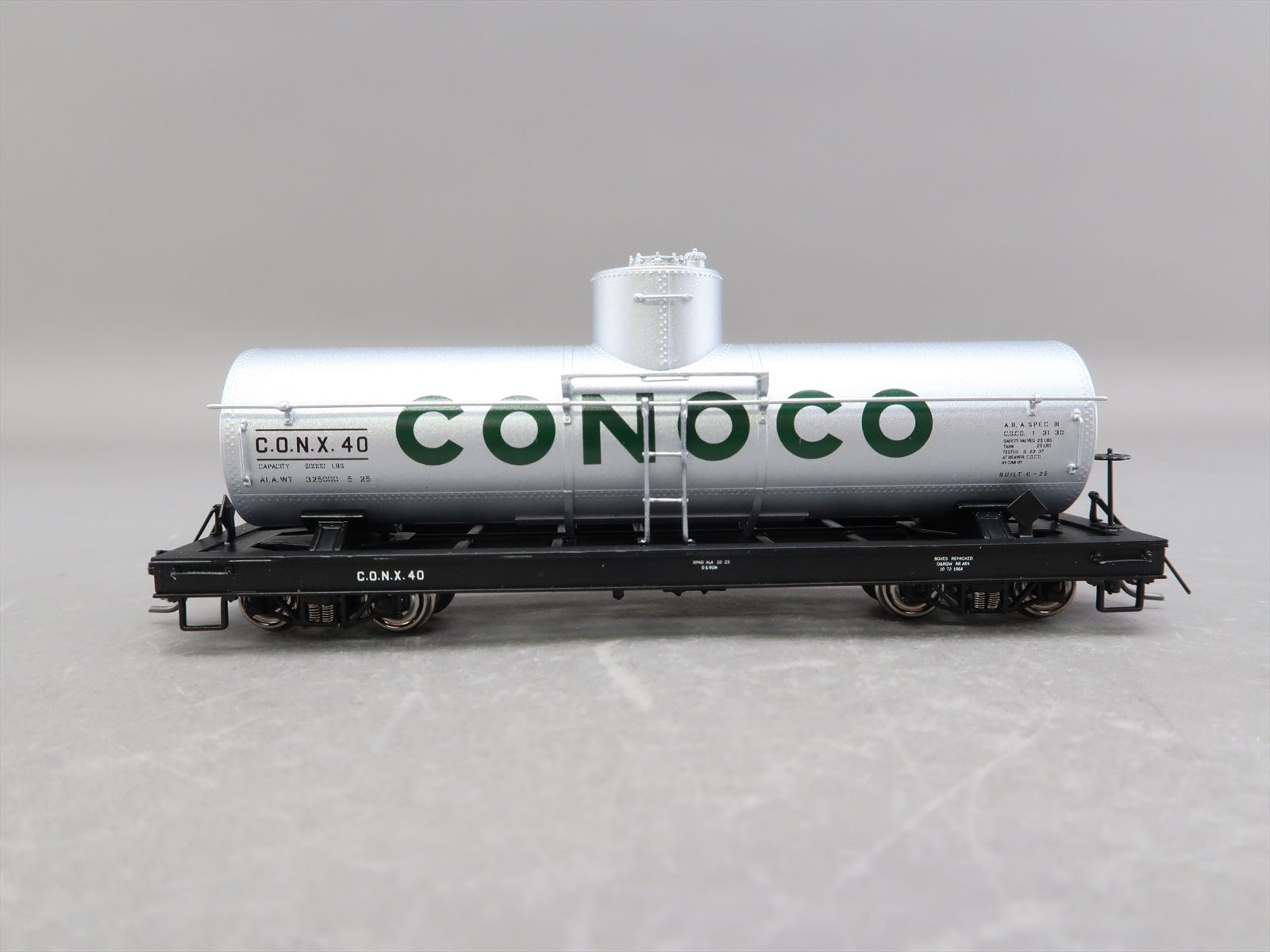 HOn3 Brass Model - DP 3073.1 CONX Conoco Tank Car #40 Wide Dome - F/P ...