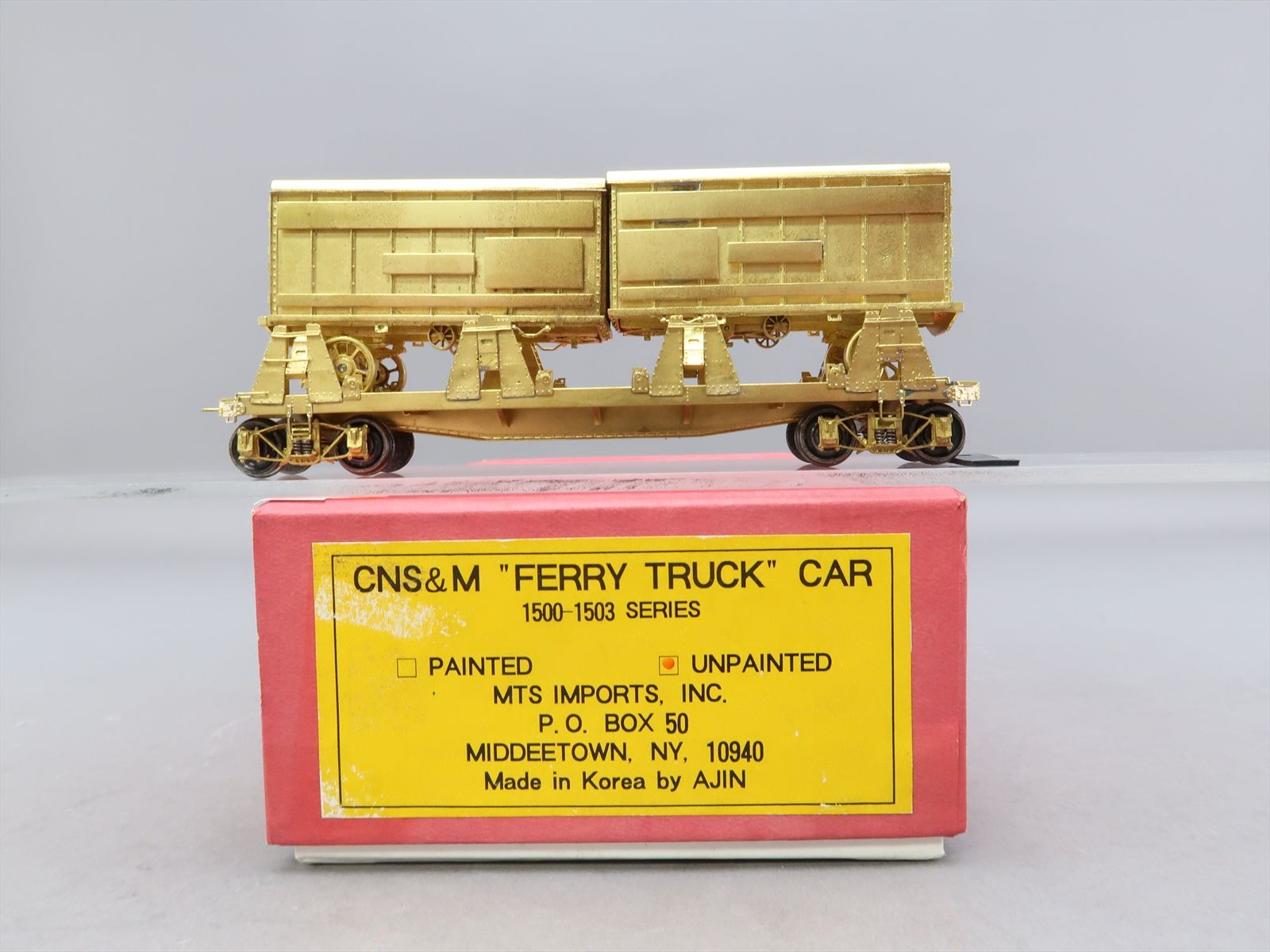 HO Brass Model - MTS CNS&M Chicago North Shore & Milwaukee Ferry Truck Car #1500 - 1503 ...