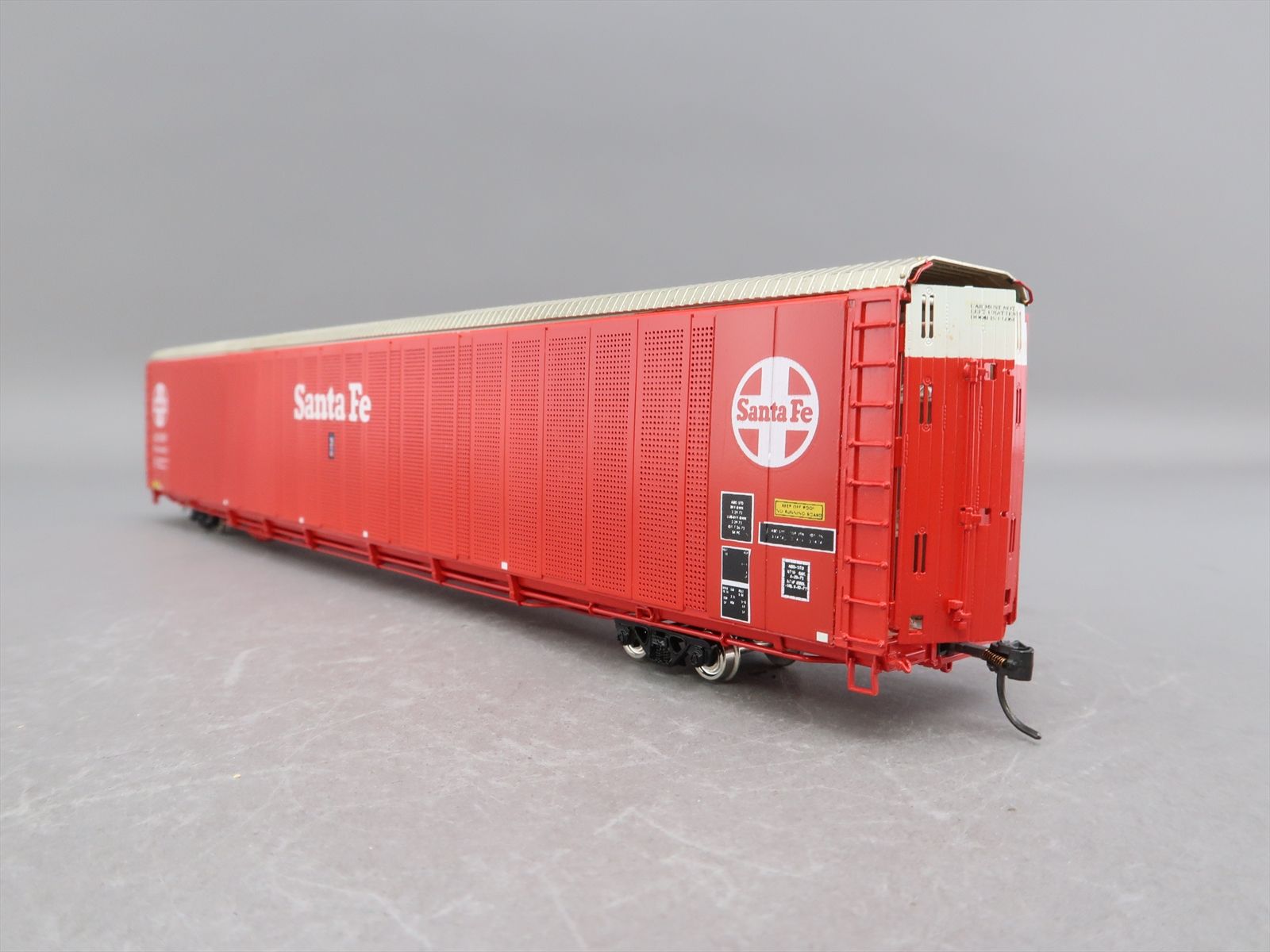 HO Brass Model - OMI 3251 AT&SF Santa Fe Safe-T-Pack Auto Rack Tri ...