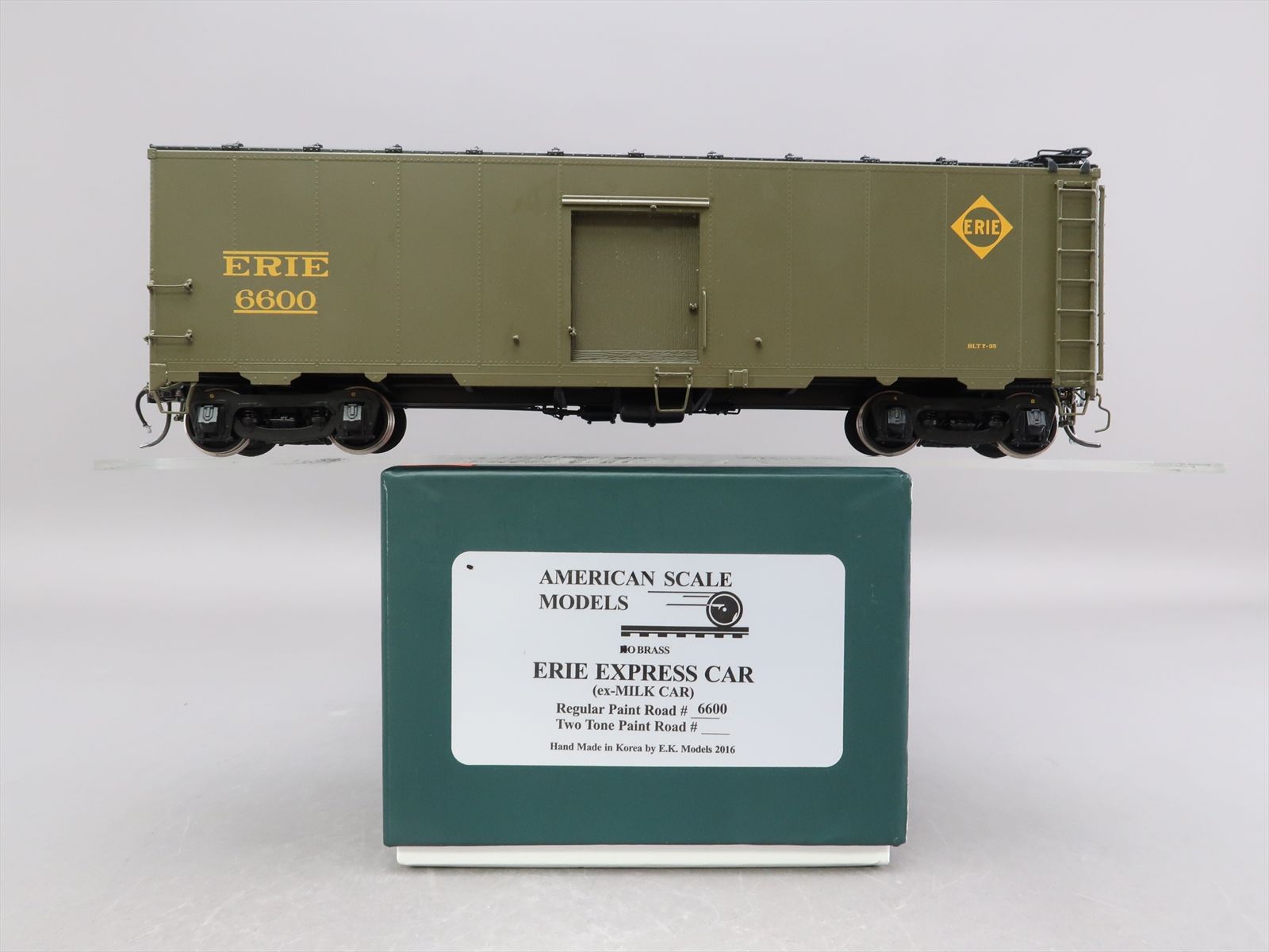 O Brass Model - ASM ERIE Reefer Express Ex-Milk Car Regular Paint ...