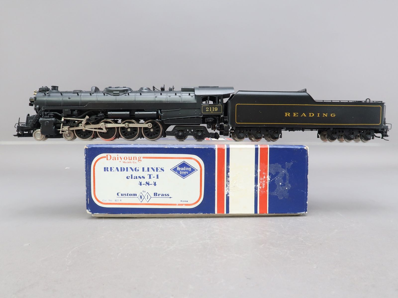 HO Brass Model - NJCB 801X Custom Brass Reading Lines 4-8-4 T-1 #2119 ...