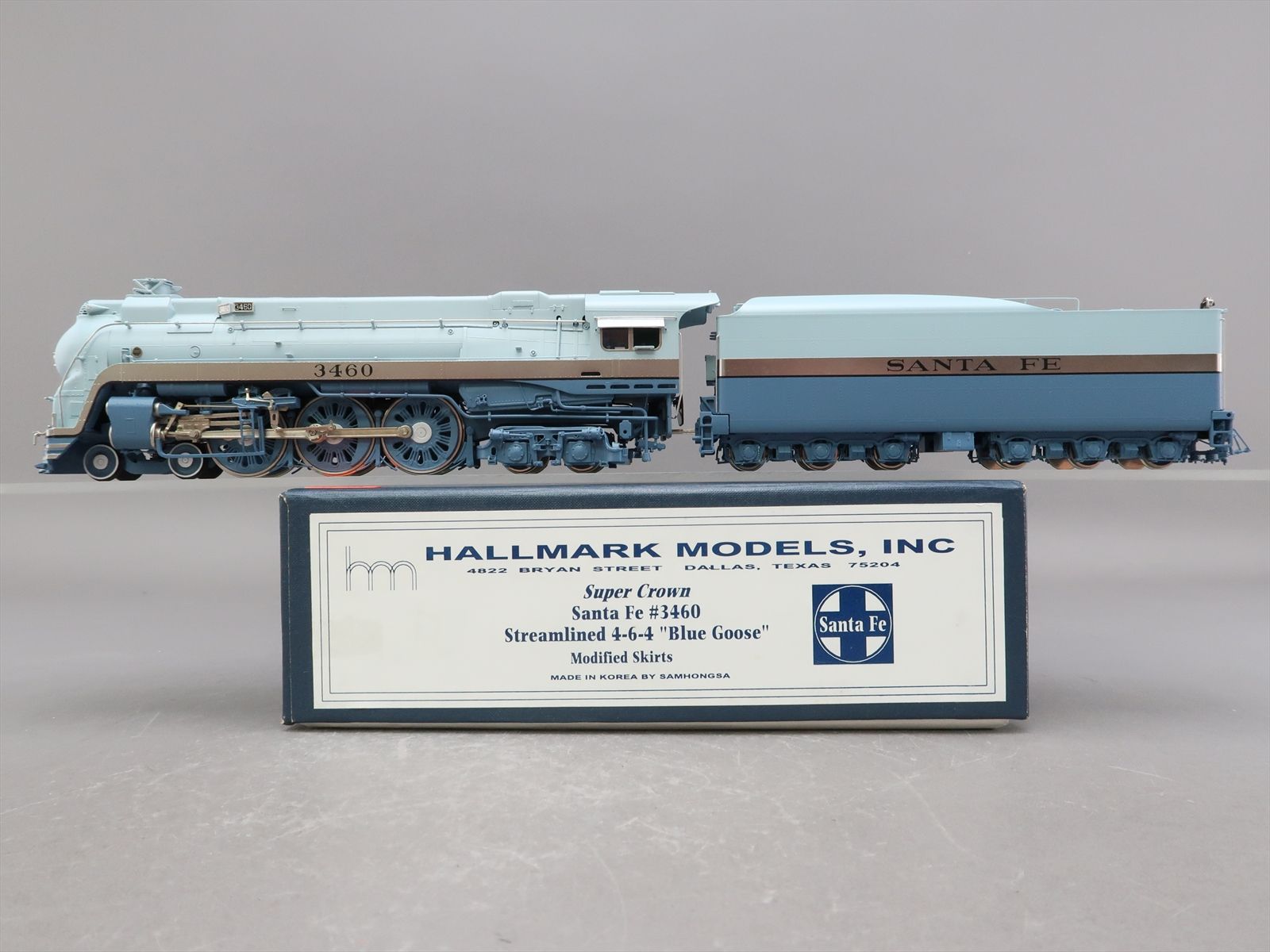 HO Brass Model - Hallmark Super Crown AT&SF Santa Fe Streamlined Blue ...