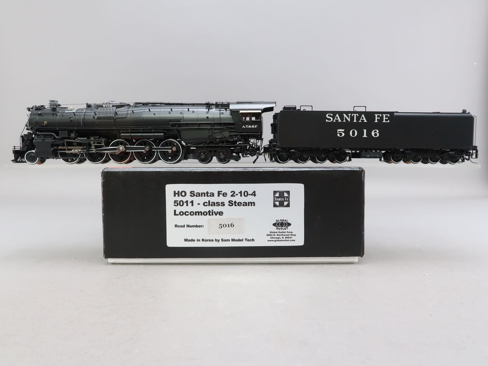 HO Brass Model - Global AT&SF Santa Fe 2-10-4 #5016 - F/P - 2007 Run ...
