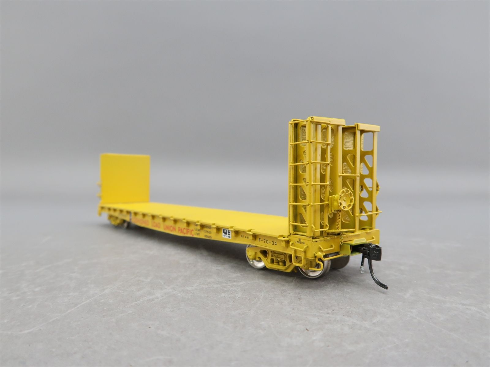 HO Brass Model - OMI 3023 UP Union Pacific Bulkhead Flatcar Flat Car F ...
