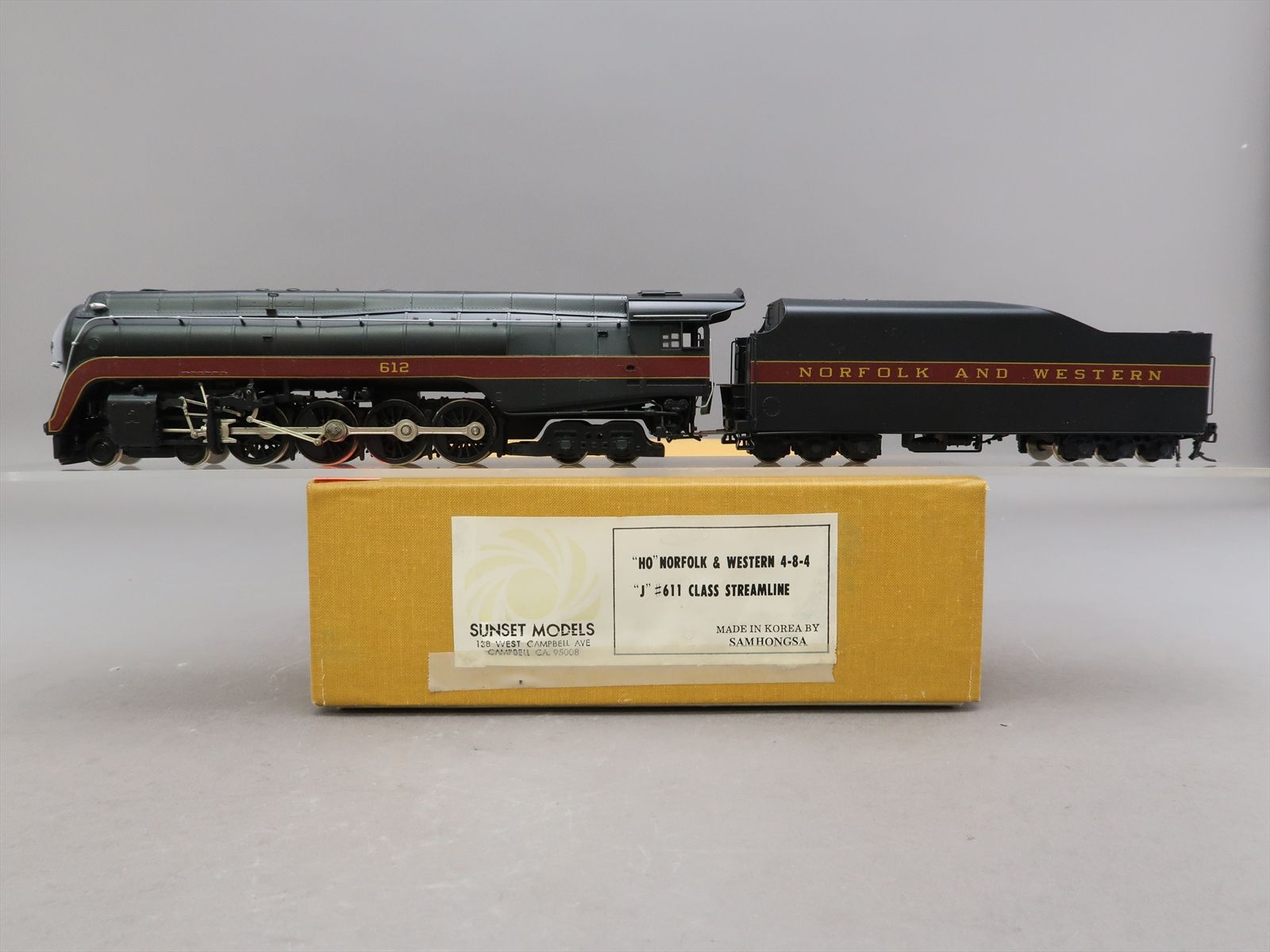 HO Brass Model - Sunset N&W Norfolk & Western J Class 4-8-4 Streamlined ...