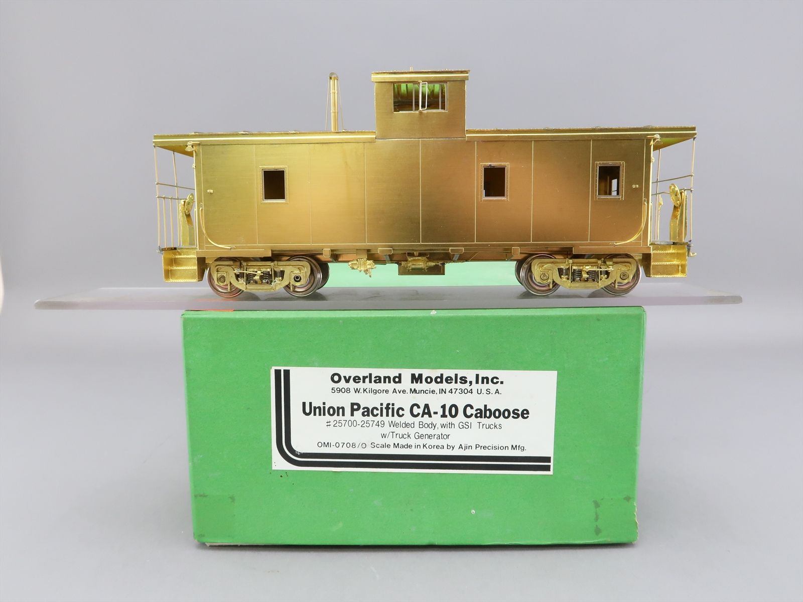 O Brass Model - OMI 0708 UP Union Pacific CA-10 Caboose Welded Body GSI ...