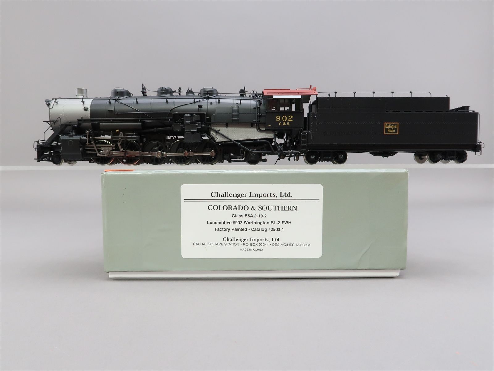 HO Brass Model - CIL 2503.1 C&S Colorado & Southern E5A 2-10-2 ...