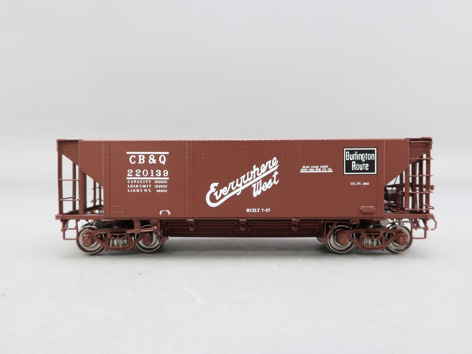 HO Brass Model - CIL 2385.1 CB&Q Burlington ACF HK-50-3 Hart Selective ...