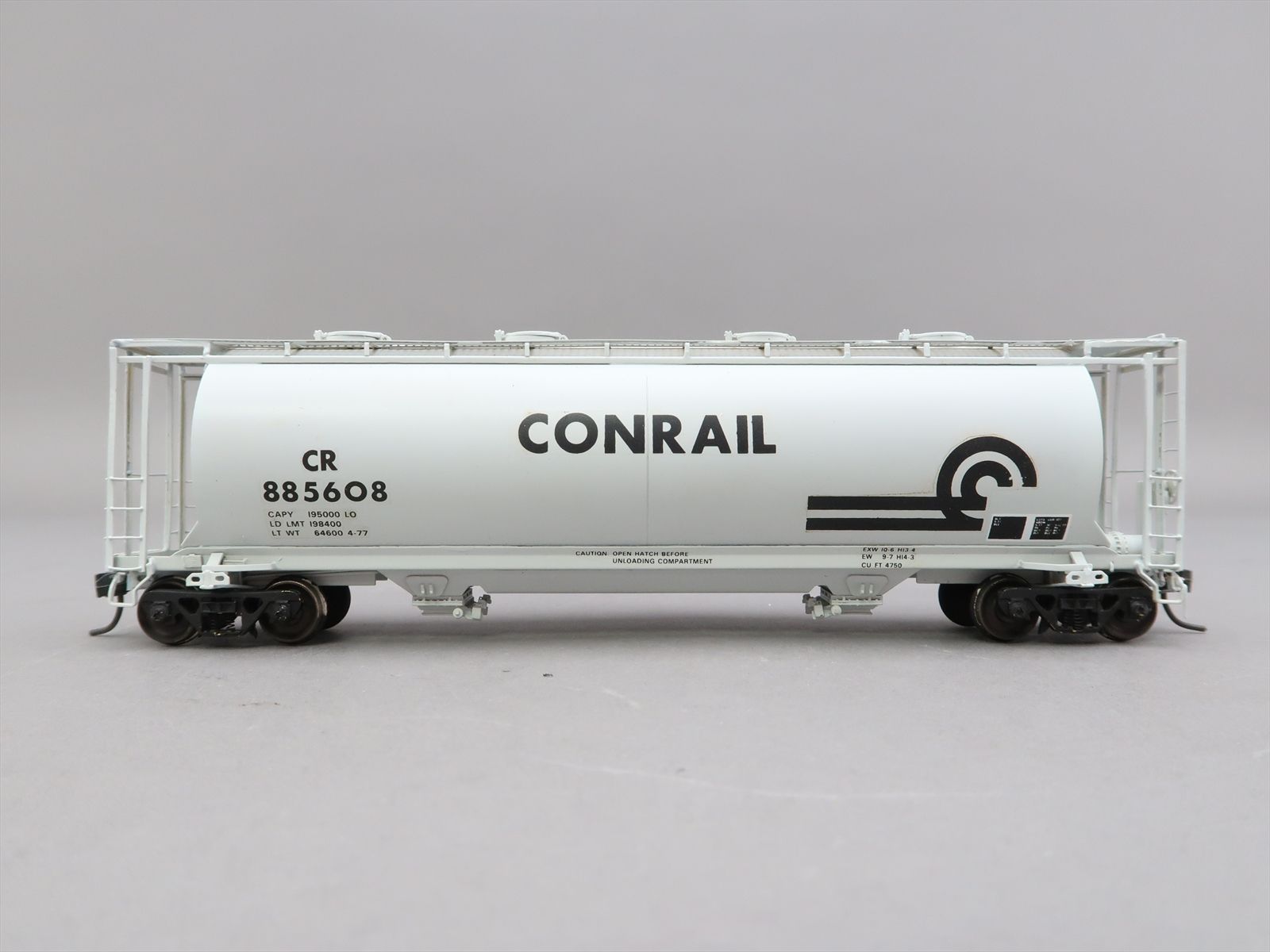HO Brass Model - OMI 3108 CR Conrail 2 Bay Cylindrical Hopper #885608 - Custom - 1990 Run - Ajin