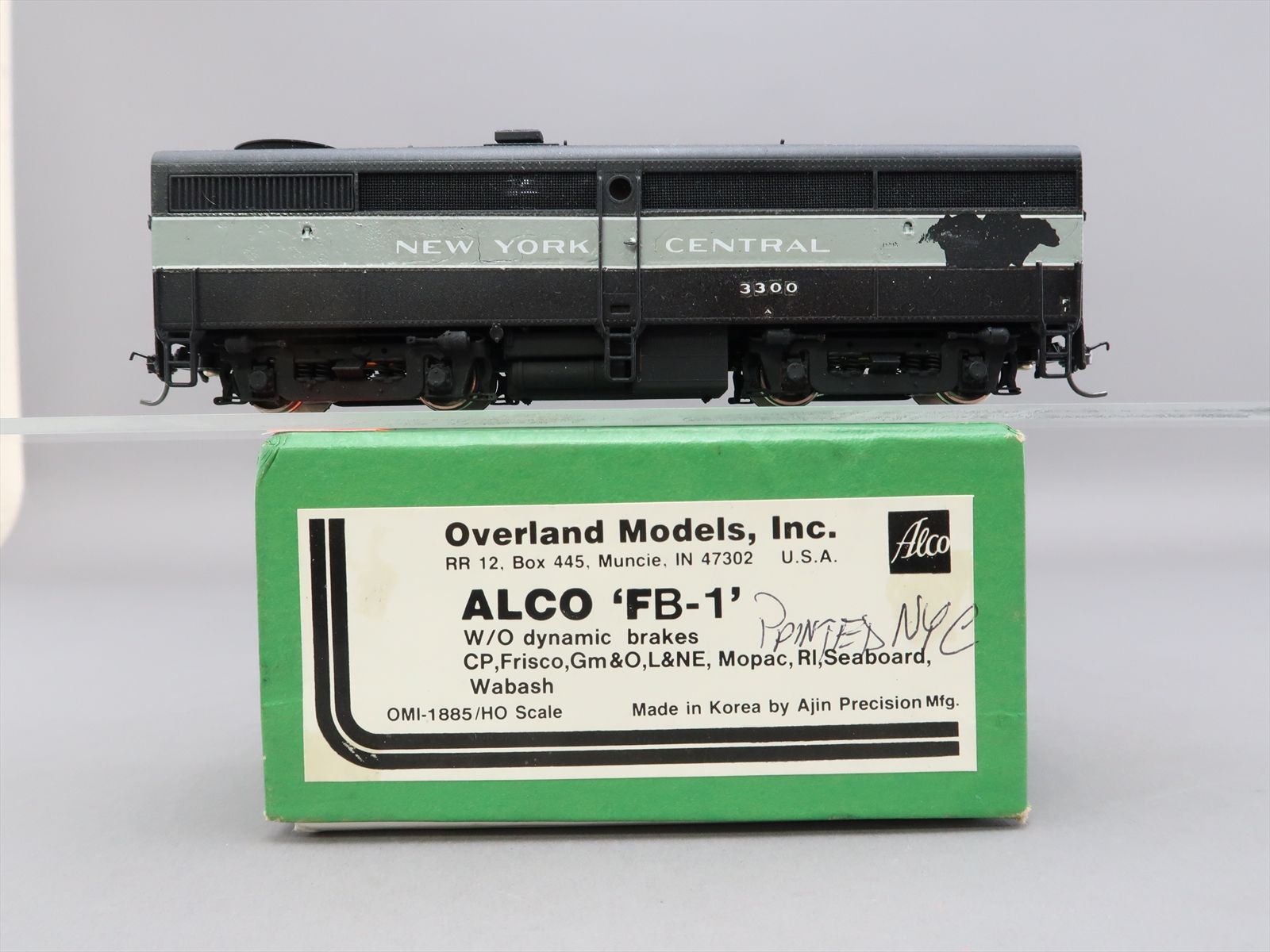 HO Brass Model - OMI 1885 NYC New York Central ALCO FB-1 #3300 - Custom ...