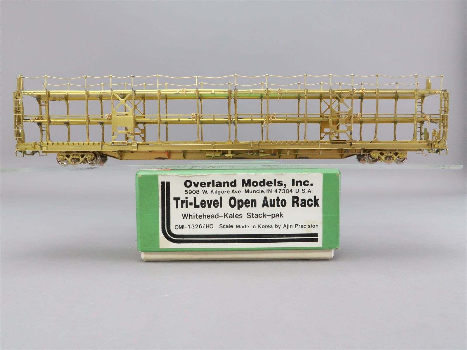 HO Brass Model - OMI 1326 Tri-Level Open Auto Rack Whitehead - Kales ...