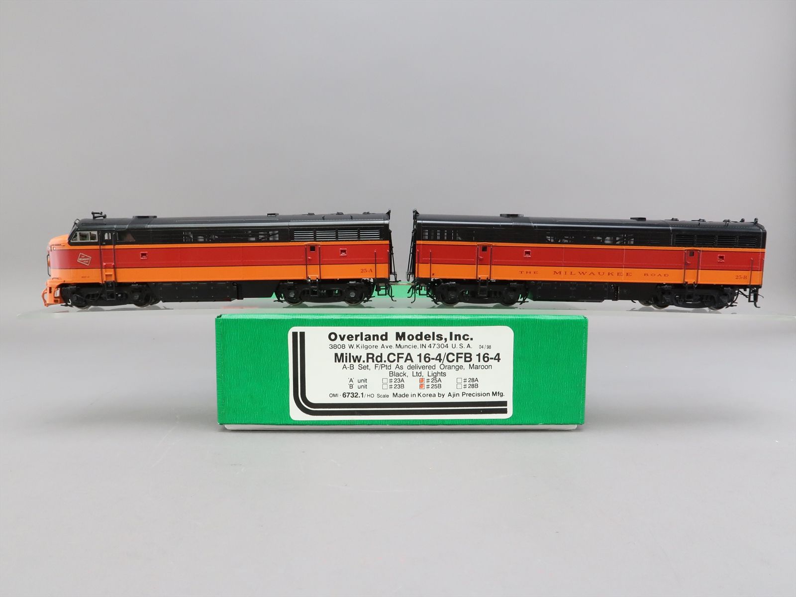 HO Brass Model - OMI 6732.1 Milwaukee ABA CFA 16-4 & CFB 16-4 Set #25A ...