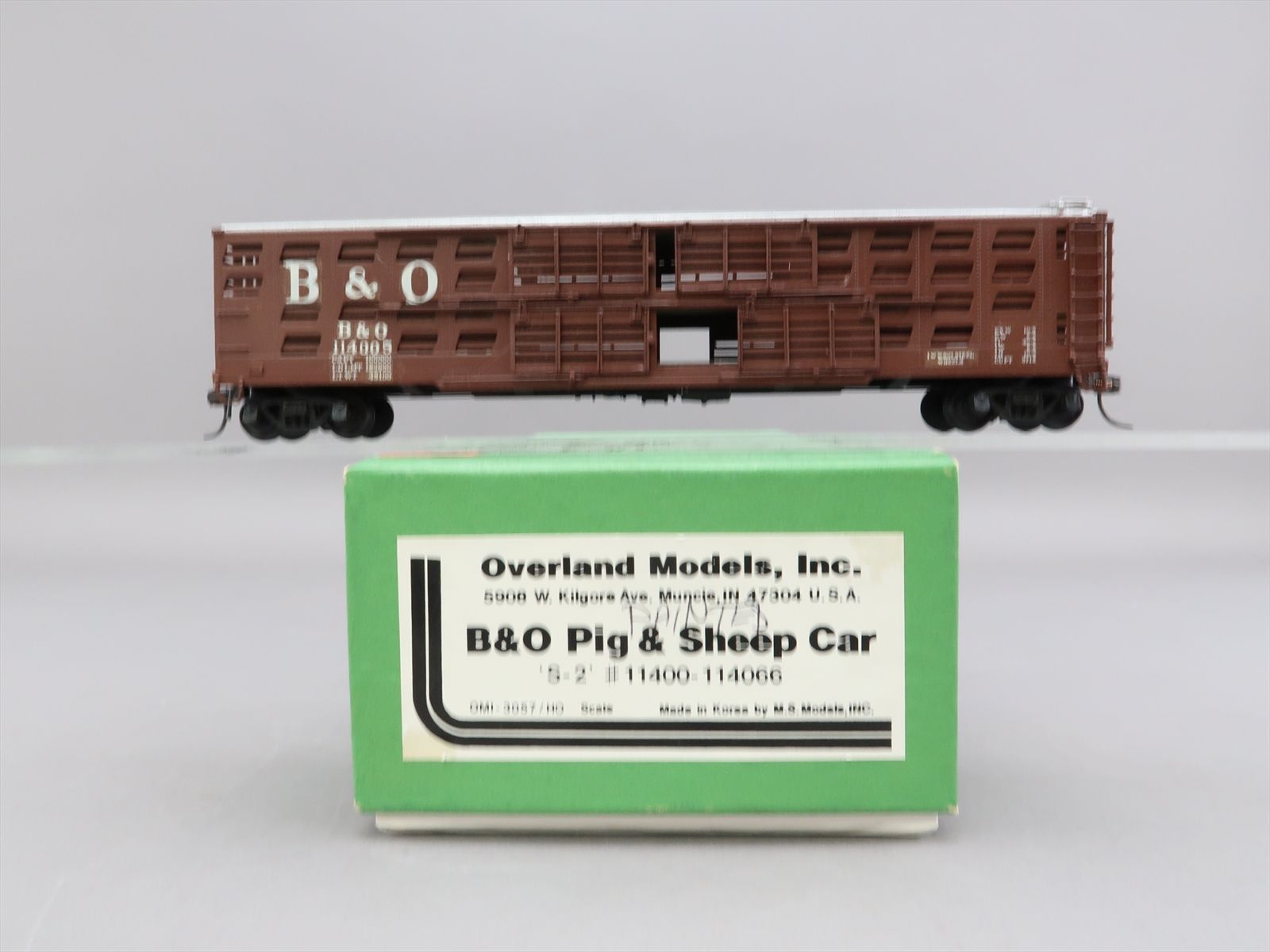 HO Brass Model - OMI 3057 B&O Baltimore & Ohio Pig & Sheep S-2 Stock ...