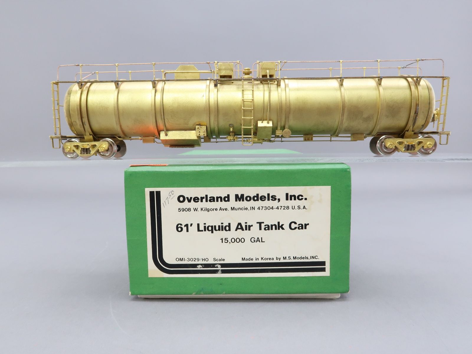 HO Brass Model - OMI 3029 61' Liquid Air Tank Car 15000 Gallon ...