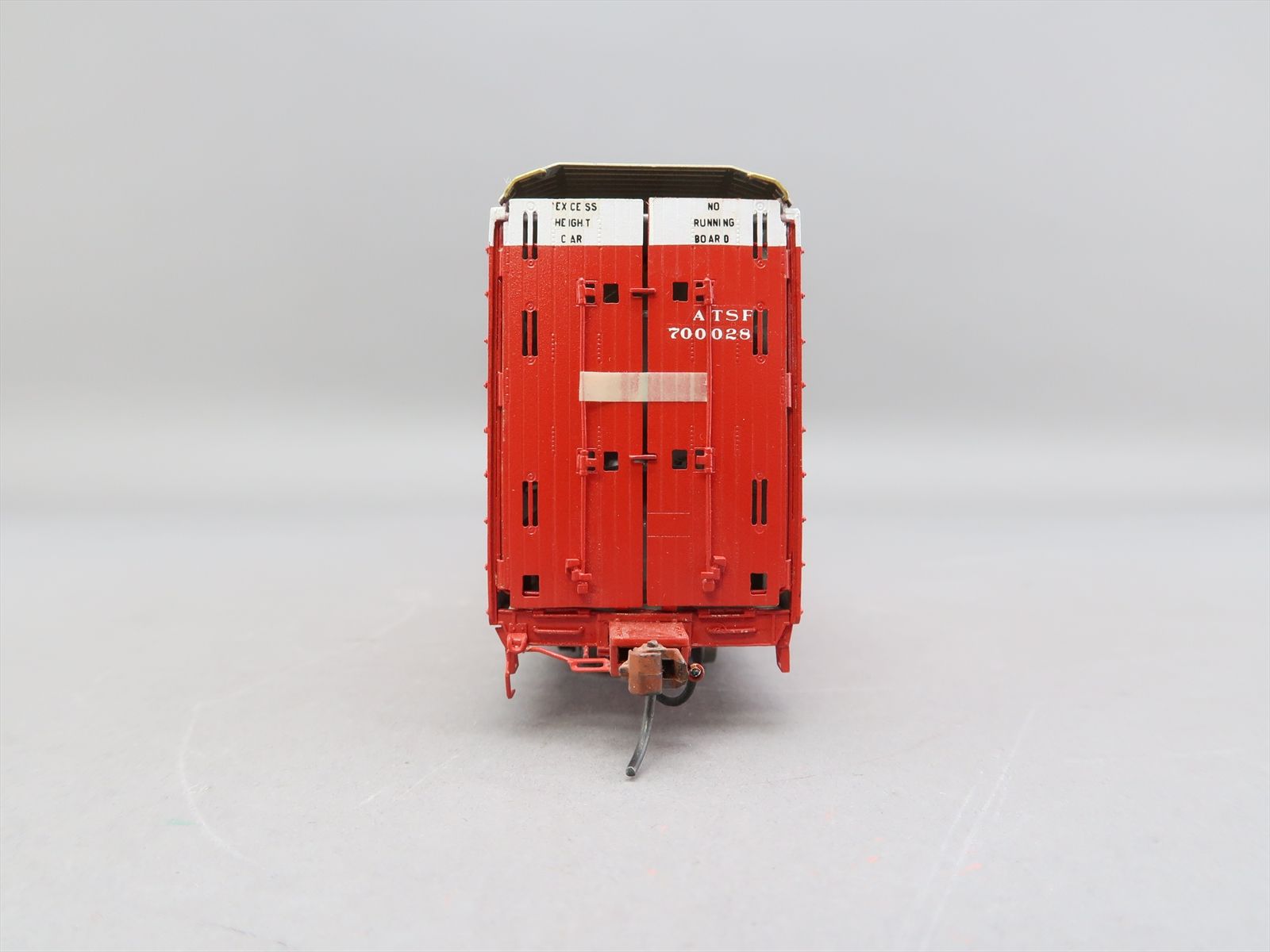 HO Brass Model - OMI 3251 AT&SF Santa Fe Safe-T-Pack Auto Rack Tri ...