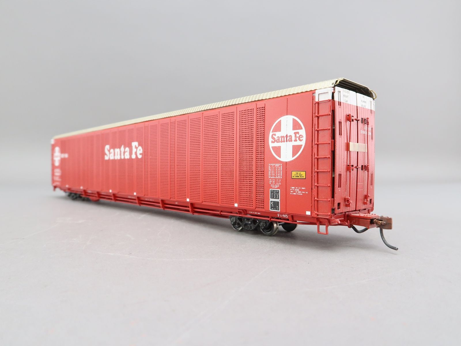 HO Brass Model - OMI 3251 AT&SF Santa Fe Safe-T-Pack Auto Rack Tri ...