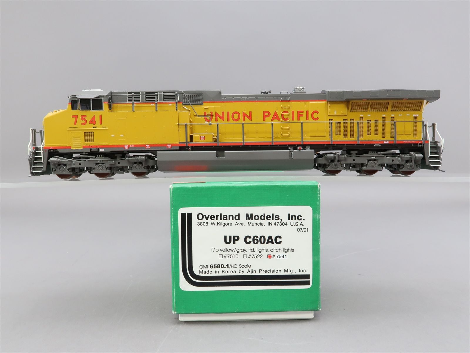 HO Brass Model - OMI 6580.1 UP Union Pacific C60AC #7541 - F/P - 2001 Run - Ajin