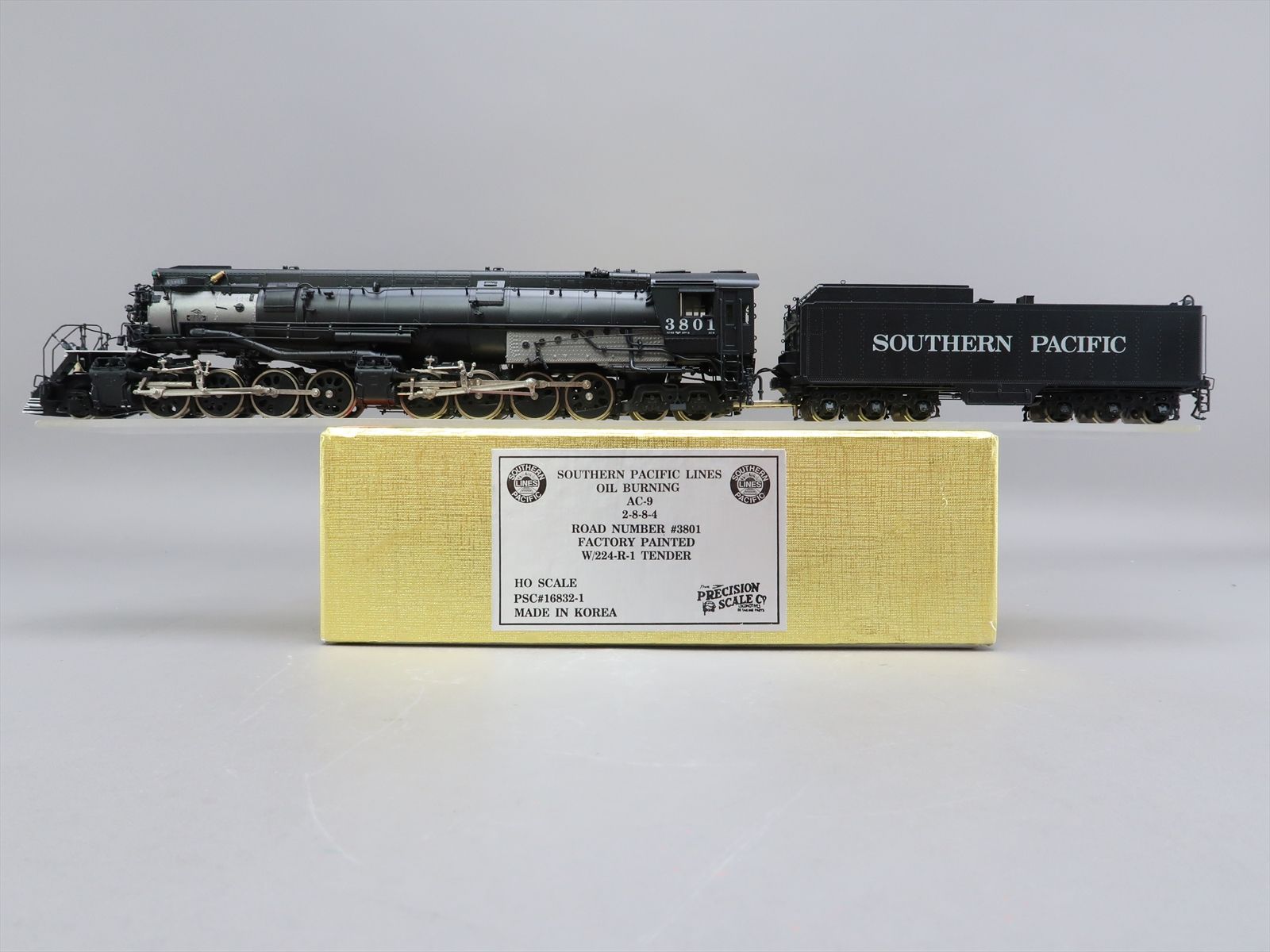 HO Brass Model - PSC 16832-1 SP Southern Pacific AC-9 Oil 2-8-8-4 #3801 ...