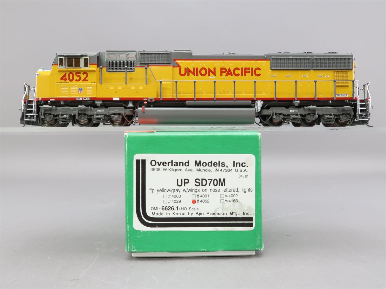 HO Brass Model - OMI 6626.1 UP Union Pacific SD70M #4052 - F/P - 2001 ...