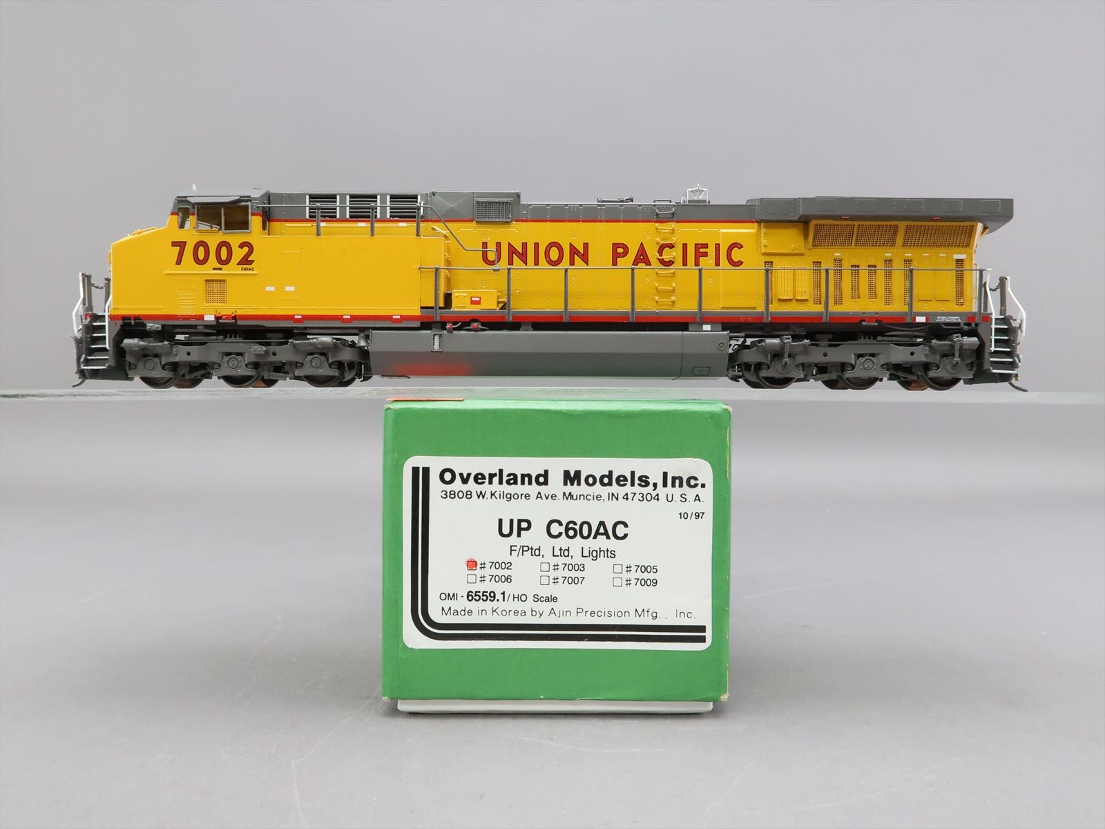 HO Brass Model - OMI 6559.1 UP Union Pacific C60AC Diesel #7002 - F/P - 1997 Run - Ajin