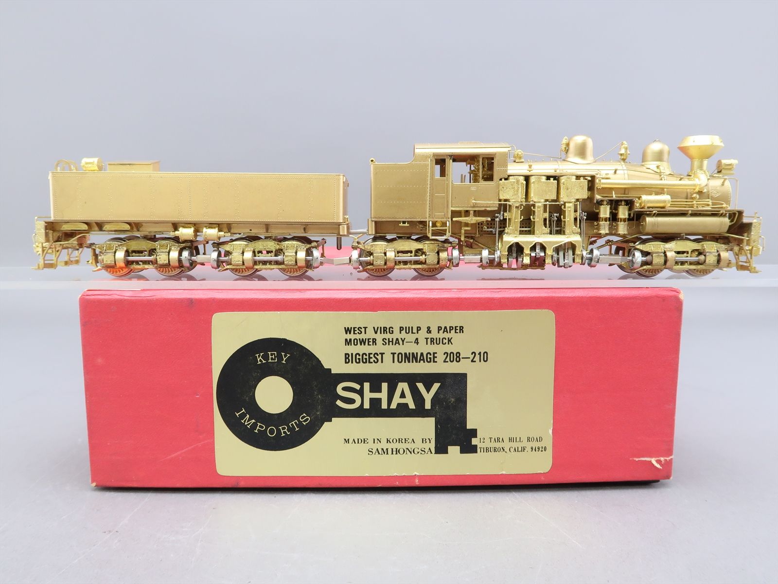 HO Brass Model - Key WVP&P West Virginia Pulp & Paper Mower Shay 4 ...