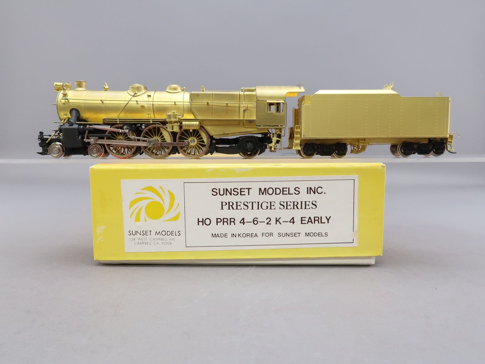 HO Brass Model - Sunset Prestige PRR Pennsylvania K-4 4-6-2 Early - Unpainted - 1980 Run - Made ...