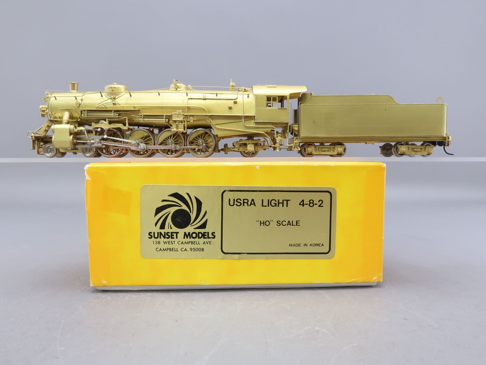 HO Brass Model - Sunset USRA 4-8-2 Light Mountain Steam Loco ...