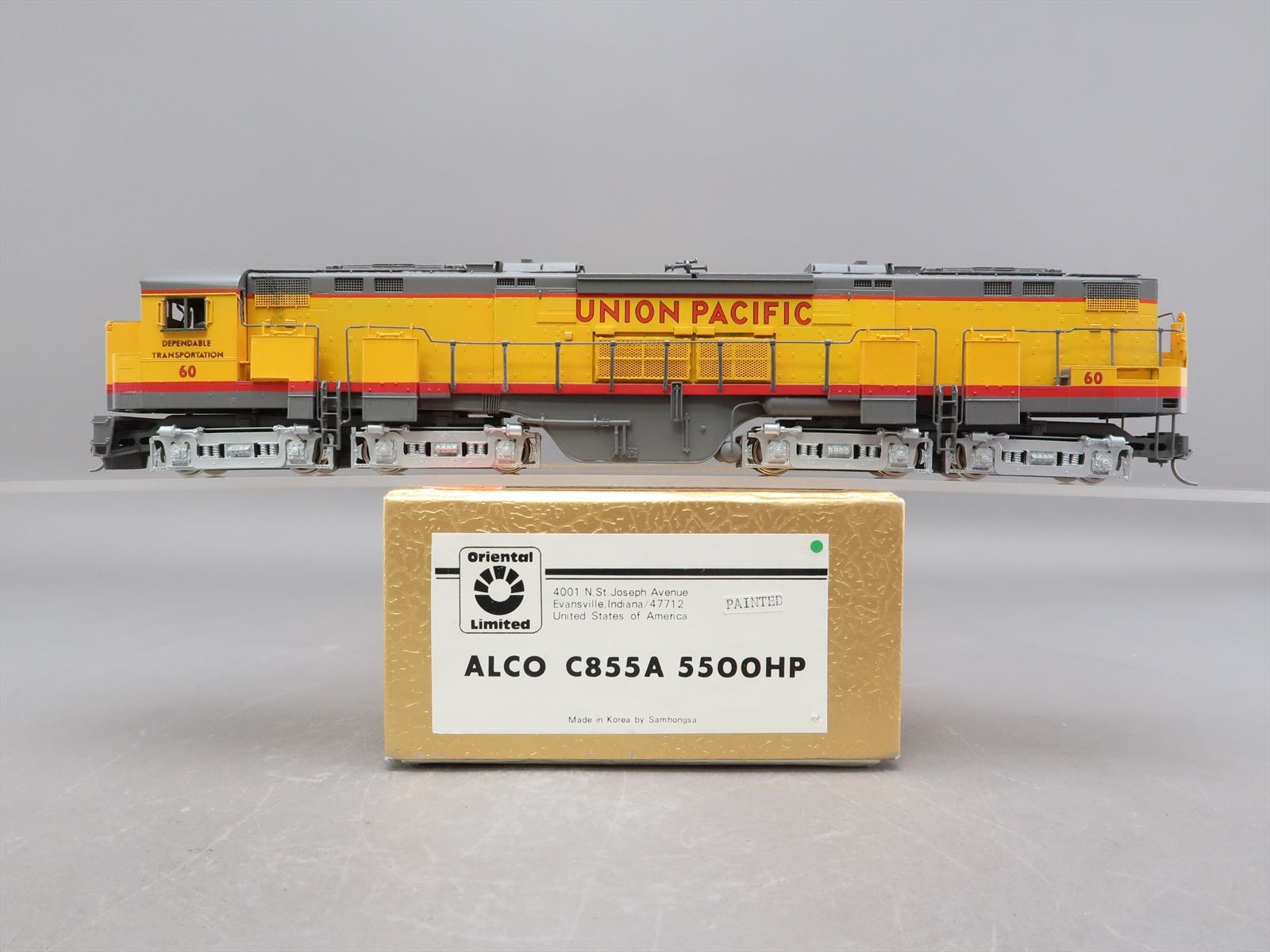 HO Brass Model - Oriental UP Union Pacific ALCO C855 C855A #60 5500HP - F/P + Pro DCC + Sound by ...