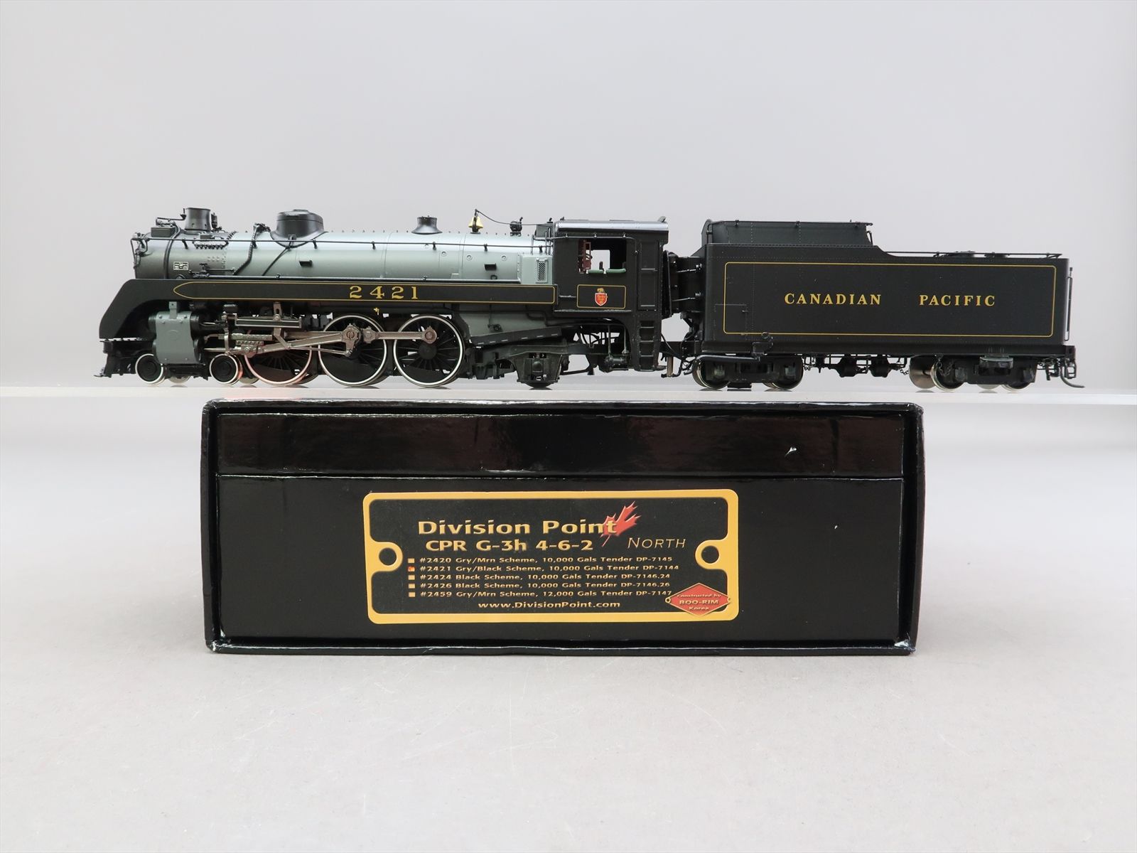 HO Brass Model - DP 7144 CPR Canadian Pacific G-3h 4-6-2 #2421 - Gray ...
