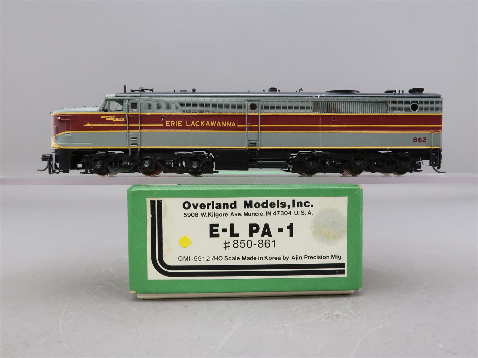 HO Brass Model - OMI 5912 EL Erie Lackawanna PA-1 #862 - Pro Paint by Gwynne Burch - 1989 Run - Ajin