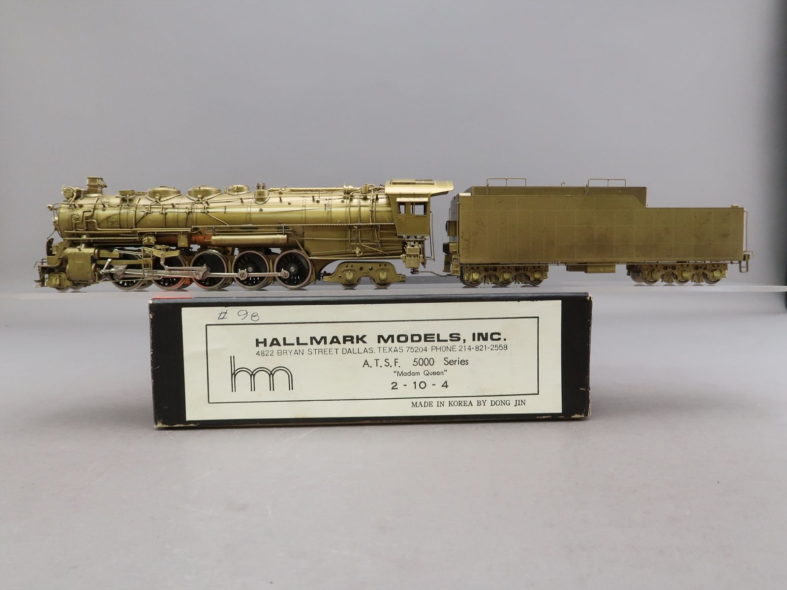HO Brass Model - Hallmark AT&SF Santa Fe Madam Madame Queen 2-10-4 5000 ...