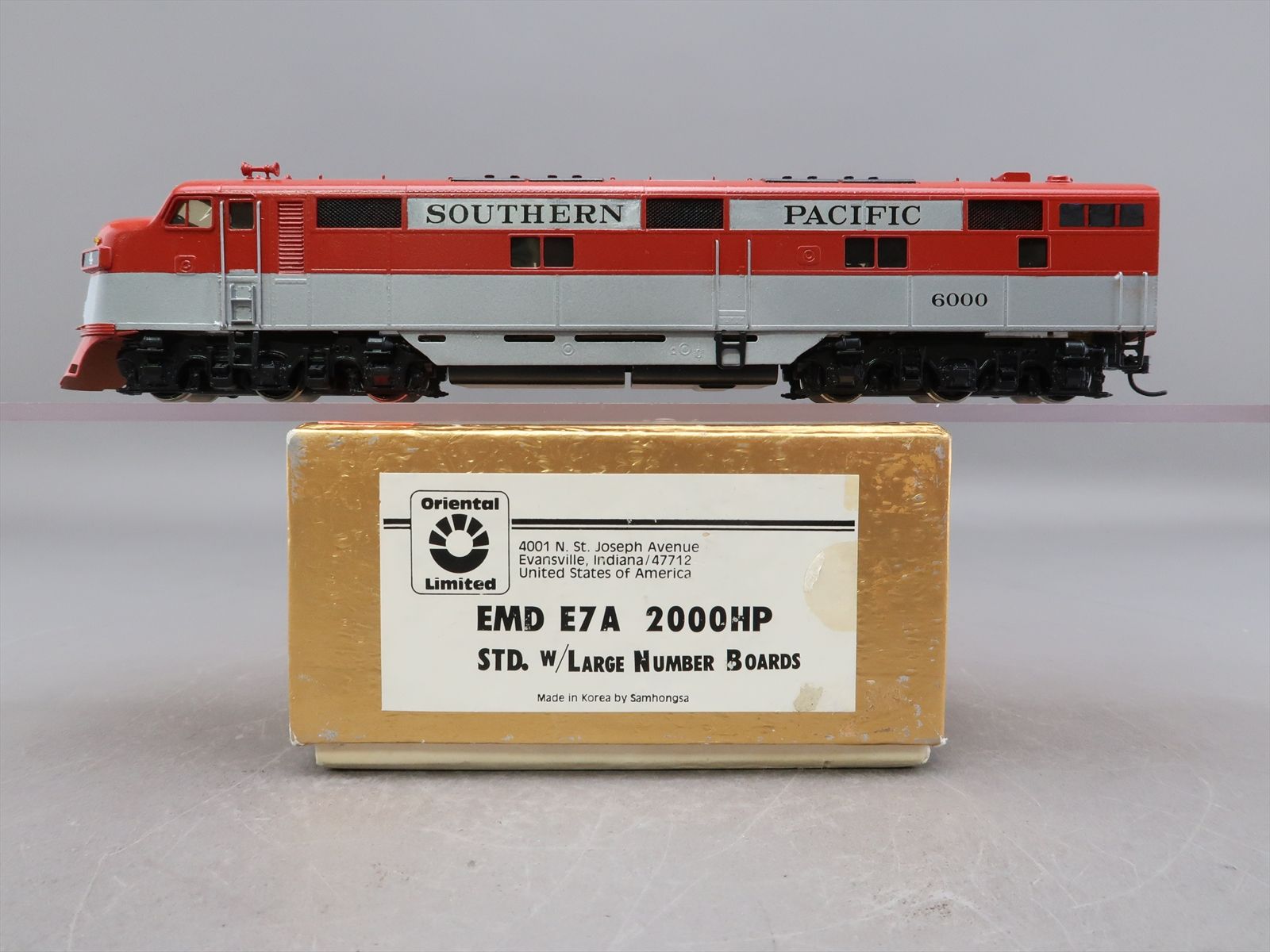 HO Brass Model - Oriental 0149 SP Southern Pacific E7 E7A Standard w/ Large Number Board #6000 ...