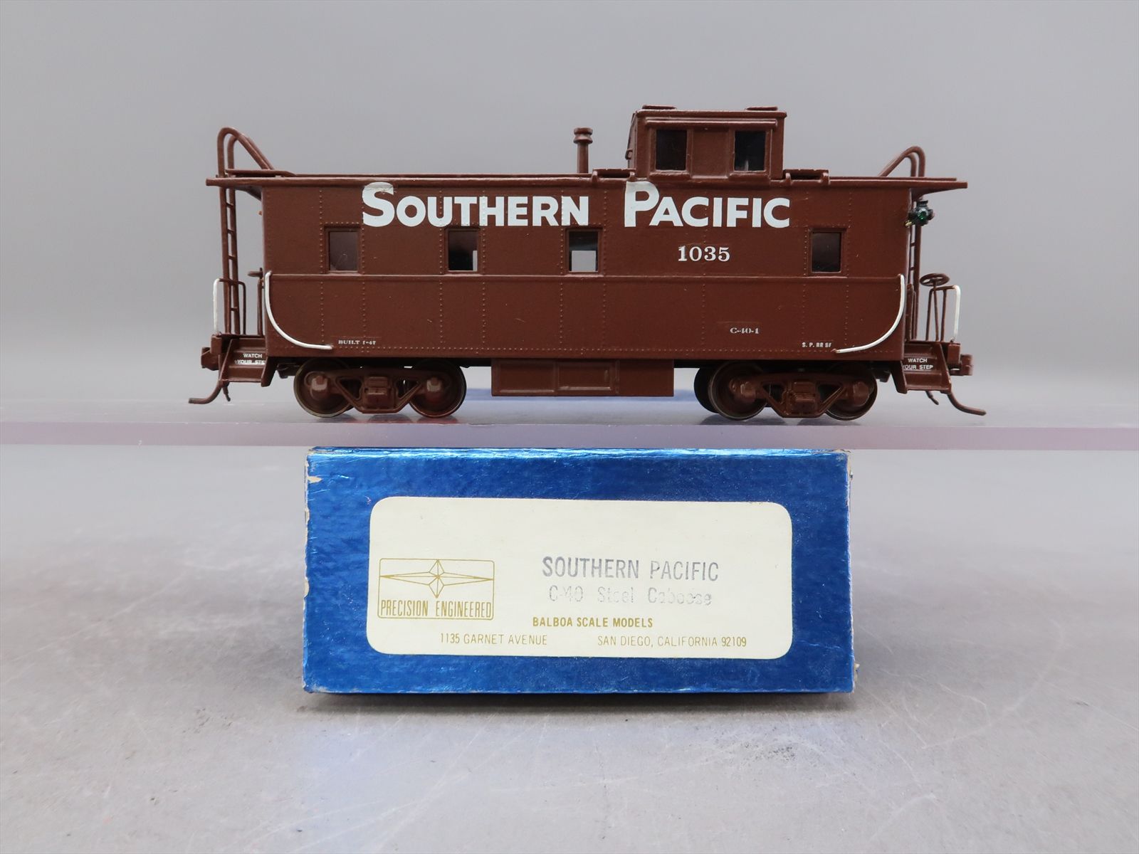 HO Brass Model - Balboa SP Southern Pacific C-40 Steel Caboose #1035 ...
