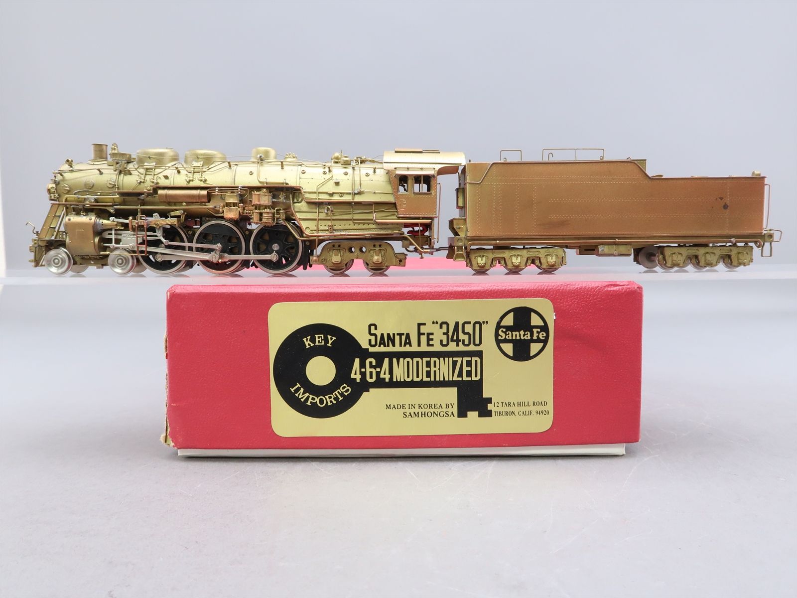 HO Brass Model - Key AT&SF Santa Fe 4-6-4 Modernized 3450 Class ...