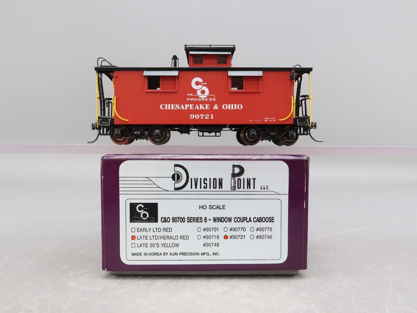 HO Brass Model - DP 201A C&O Chesapeake & Ohio Red Late Herald #90721 ...