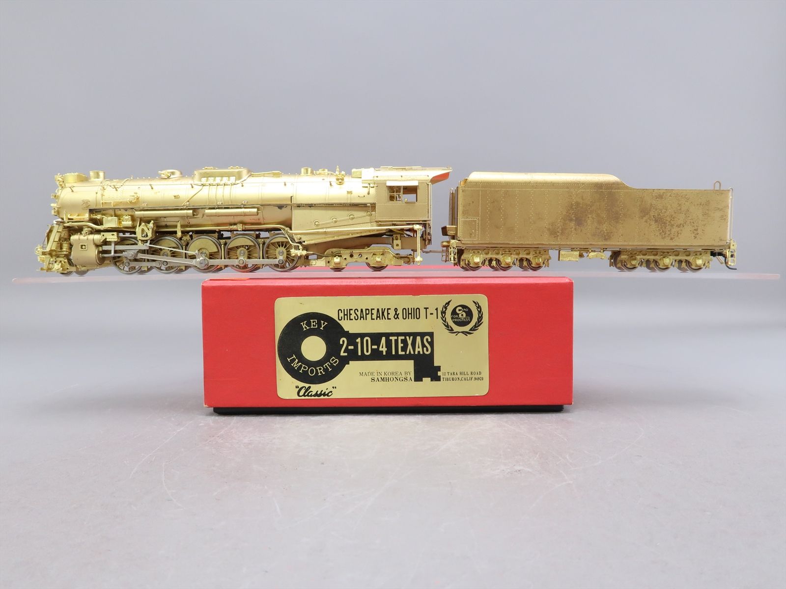 HO Brass Model - Key C&O Chesapeake & Ohio T-1 2-10-4 Texas - Unpainted ...