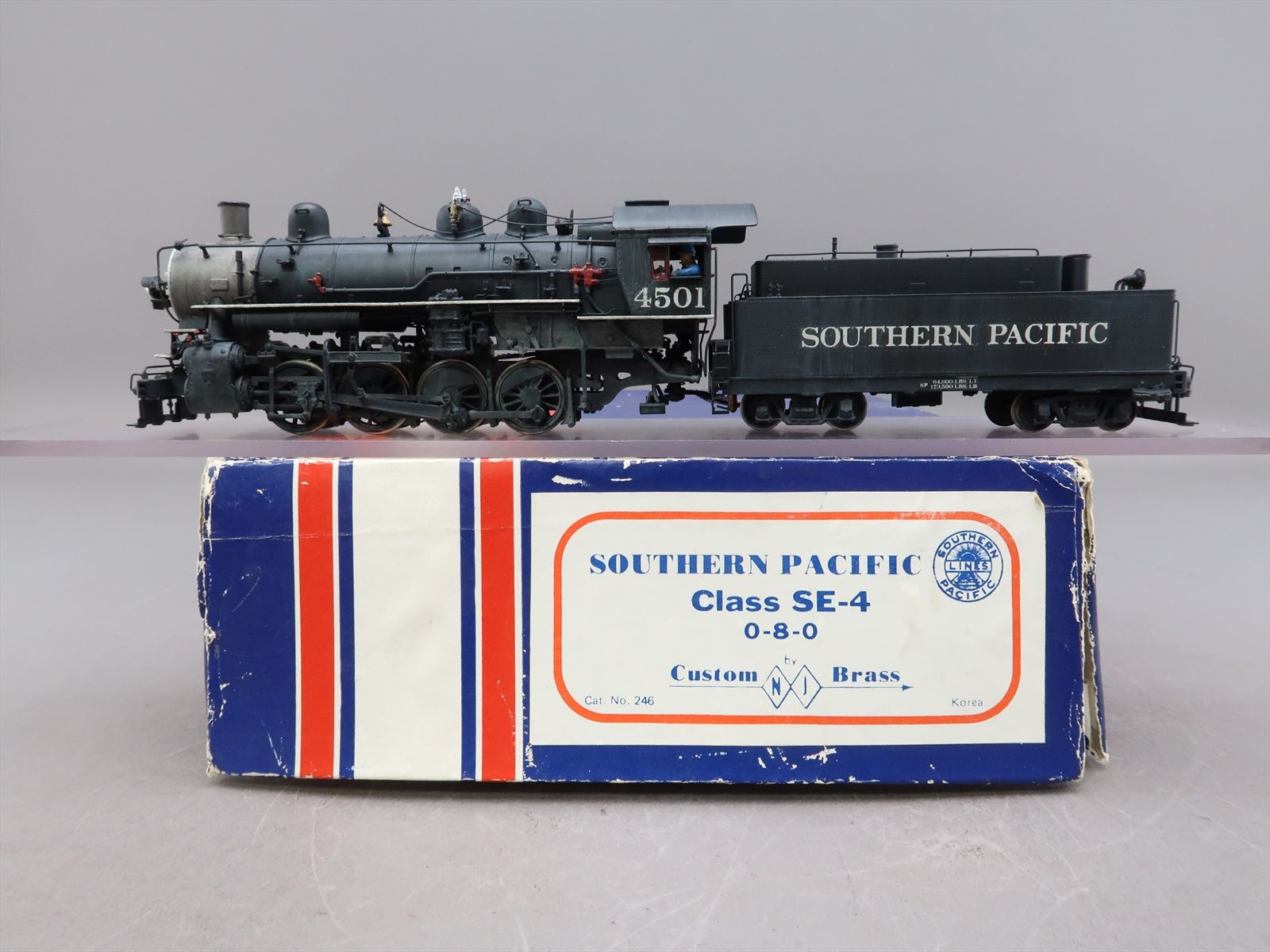 HO Brass Model - NJCB 246 SP Southern Pacific SE-4 0-8-0 #4501 - Custom ...
