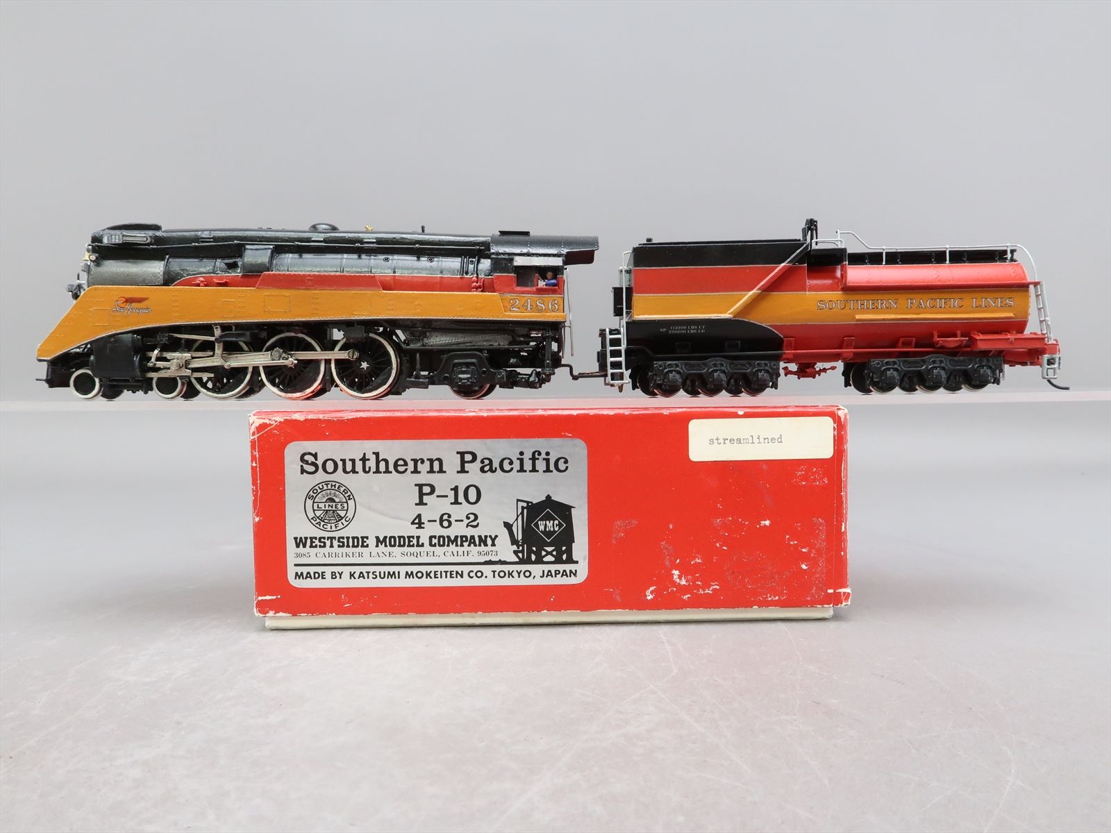 HO Brass Model - WMC SP Southern Pacific 4-6-2 Pacific P-10 Streamlined ...