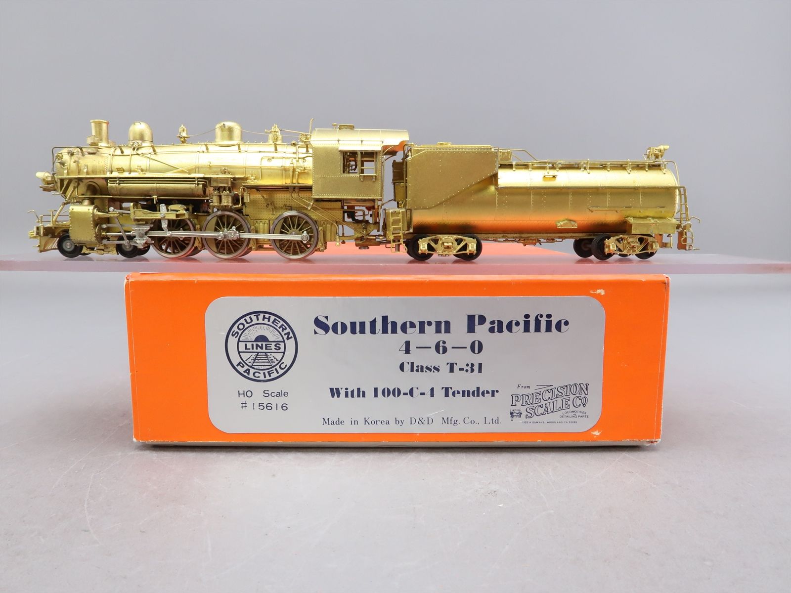 HO Brass Model - PSC 15616 SP Southern Pacific T-31 4-6-0 - Unpainted ...