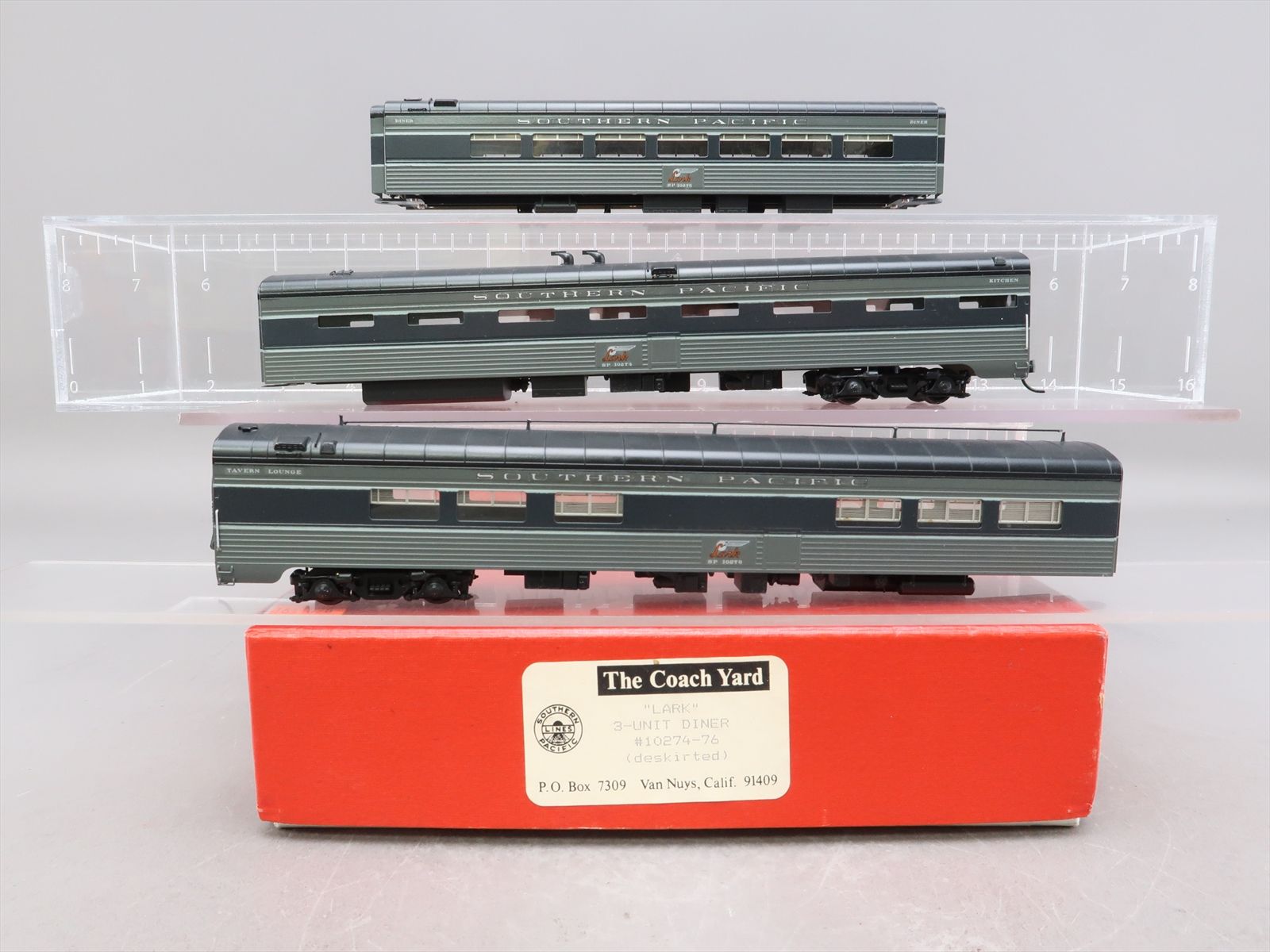 HO Brass Model - TCY 1050 SP Southern Pacific 3-Unit Articulated Diner ...