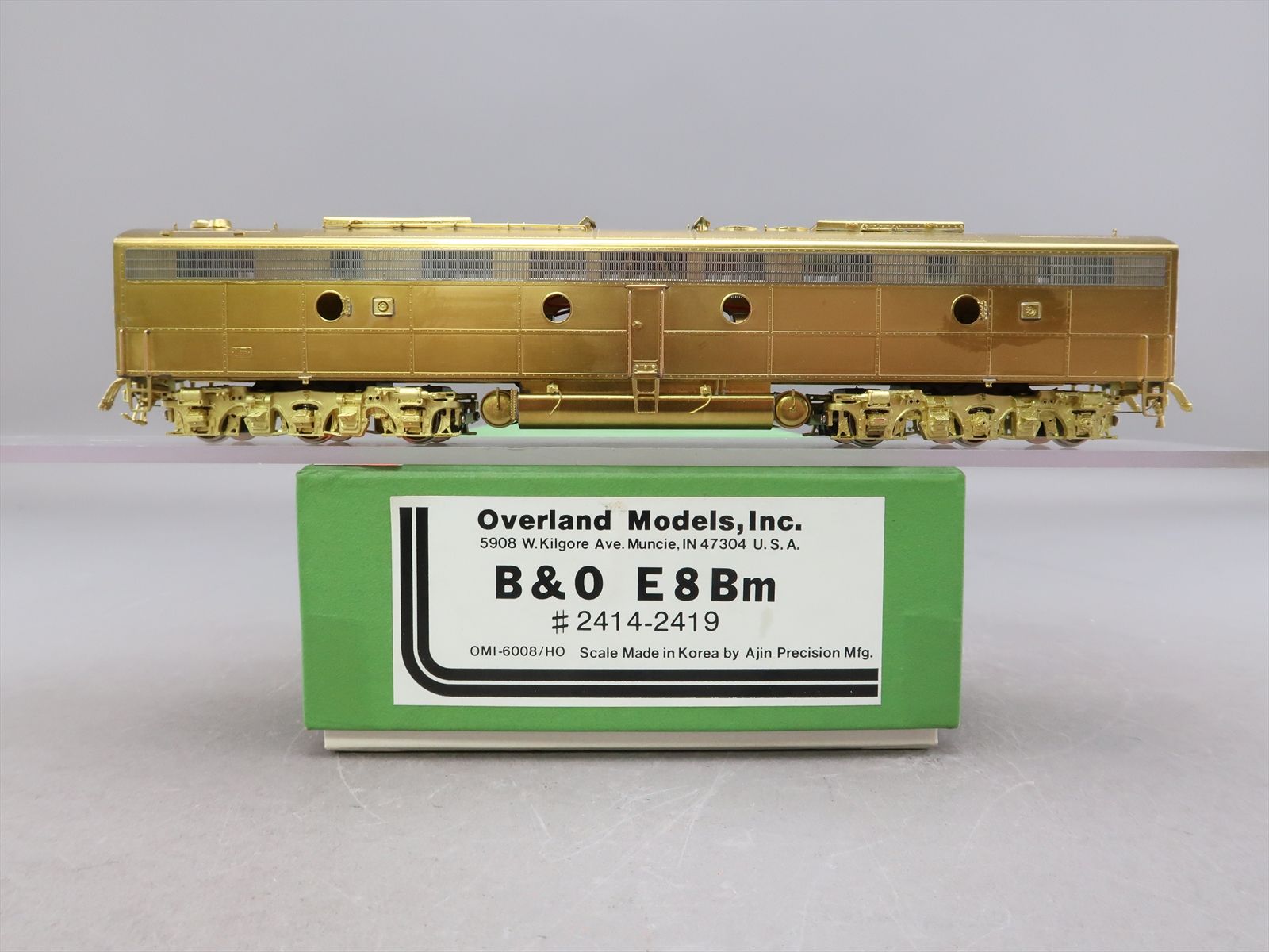 HO Brass Model - OMI 6008 B&O Baltimore & Ohio E8 E8B E8 Bm - Unpainted ...