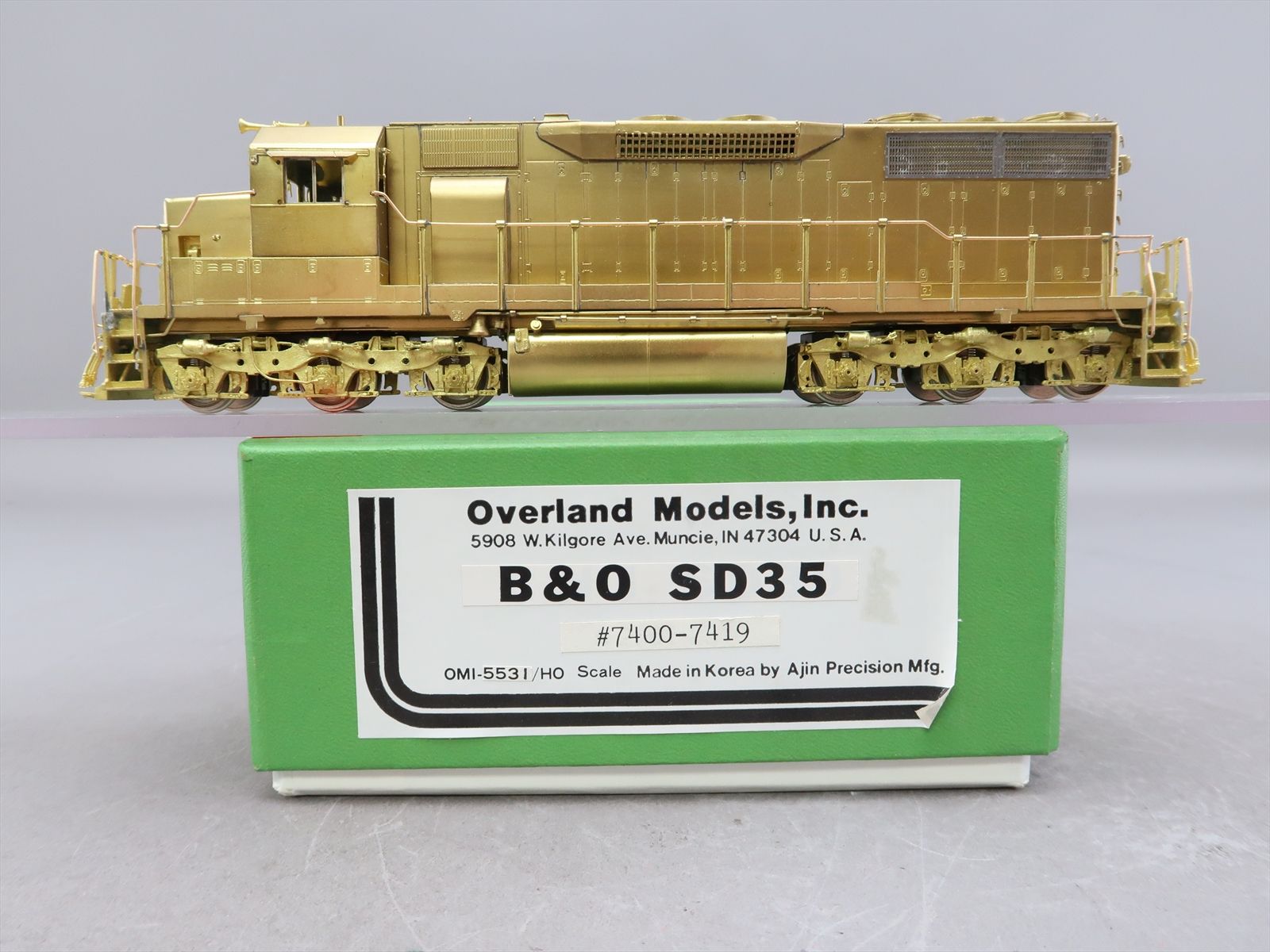 HO Brass Model - OMI 5531 B&O Baltimore & Ohio SD35 #7400 - #7419 - Unpainted - 1981 Run - Ajin
