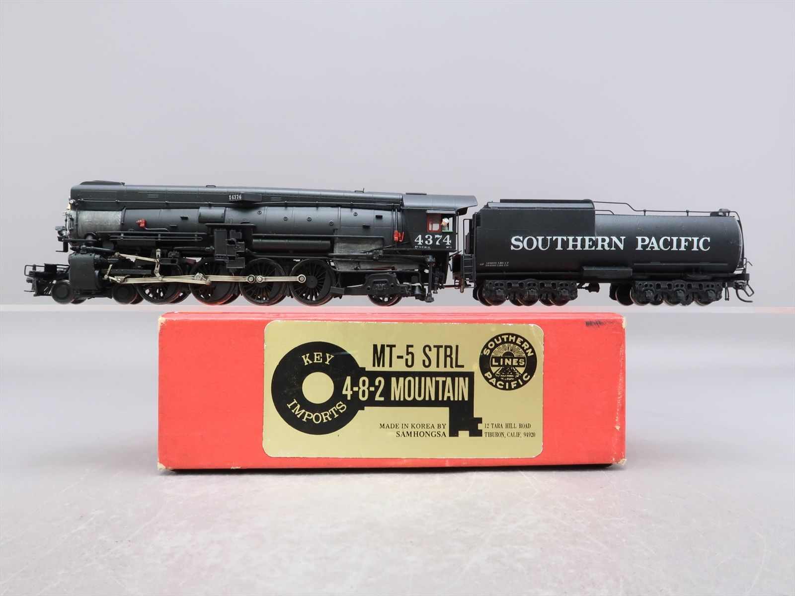 HO Brass Model - Key SP Southern Pacific MT-5 4-8-2 Streamlined #4374 - Custom - Samhongsa