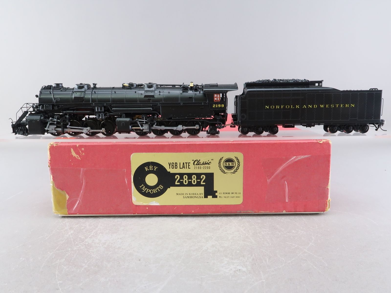HO Brass Model - Key N&W Norfolk & Western Y6b 2-8-8-2 Late #2199 - Pro ...