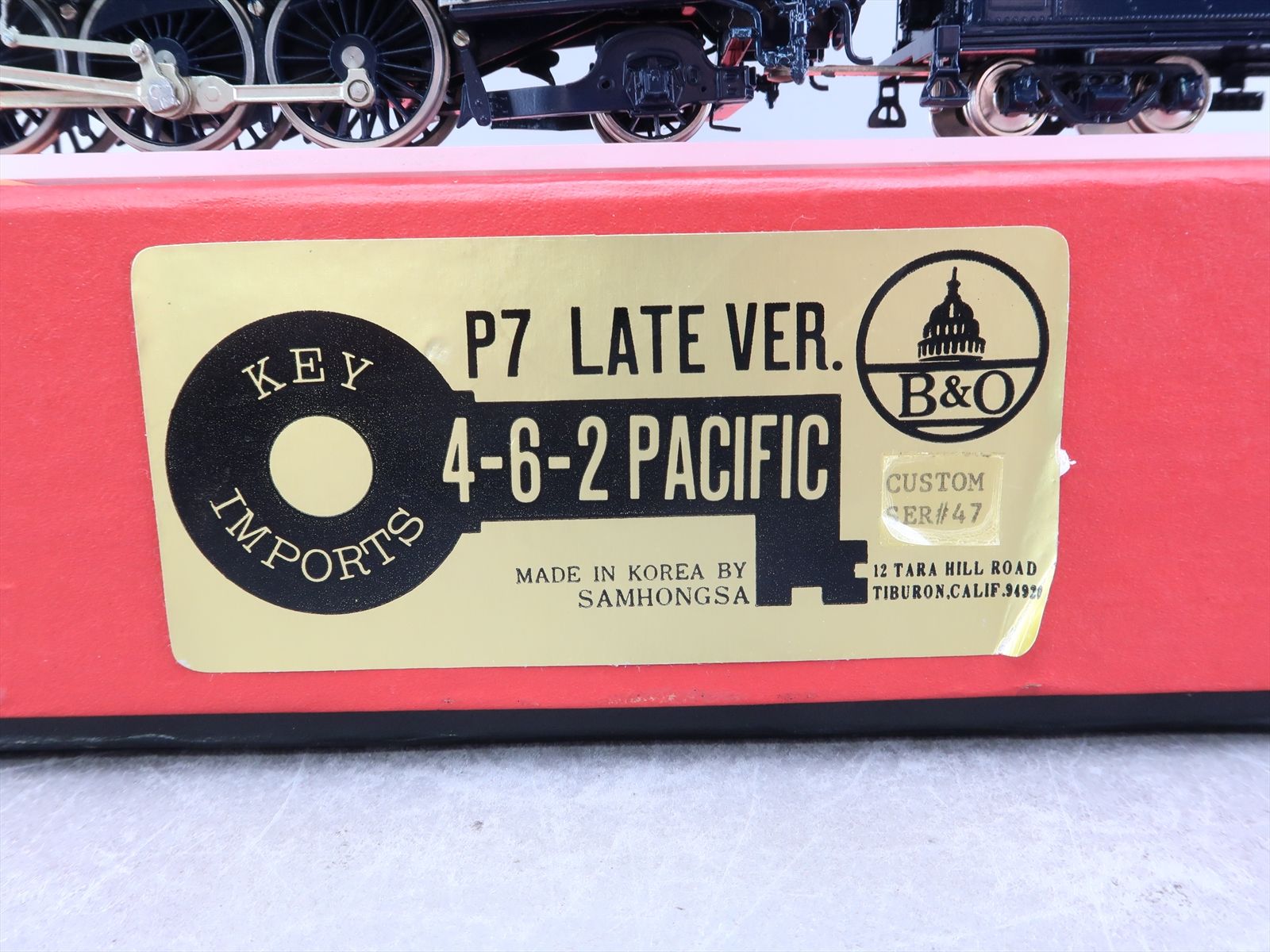 HO Brass Model - Key Imports CS#47 B&O P-7 4-6-2 #5300 Late Version - F ...