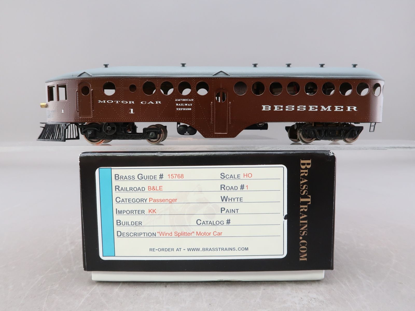 HO Brass Model - KK Ken Kidder 3540 B&LE Bessemer & Lake Erie 55 ...