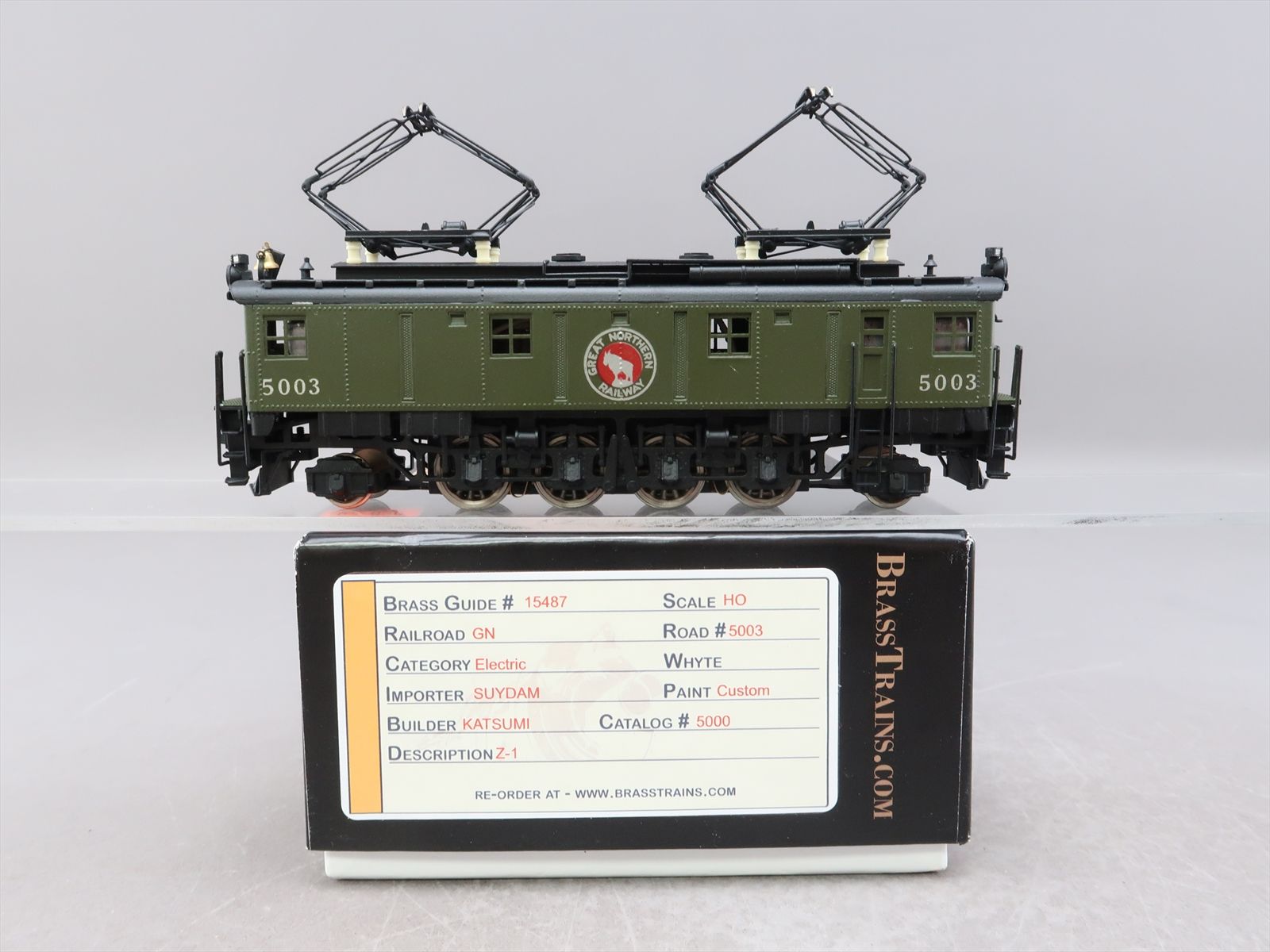 HO Brass Model - Suydam 5000 GN Great Northern Z-1 Boxcab Box Cab ...