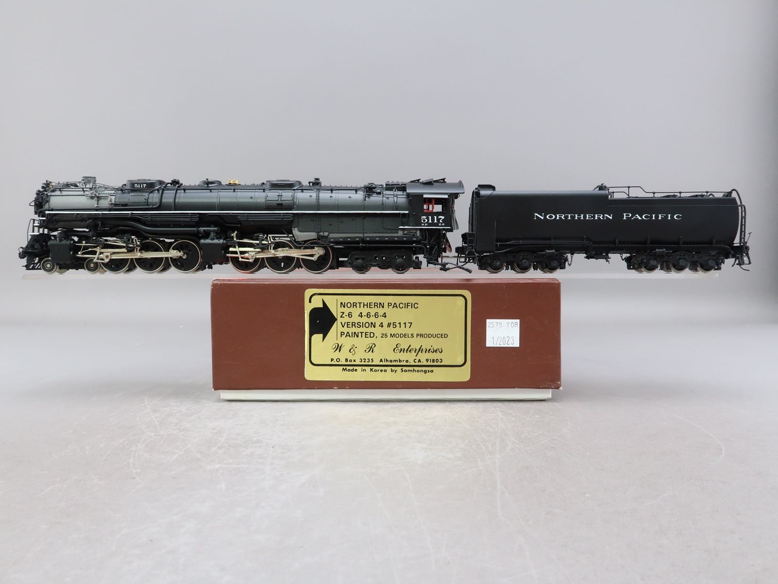 HO Brass Model - W&R NP Northern Pacific Z-6 4-6-6-4 Version 4 #5117 ...